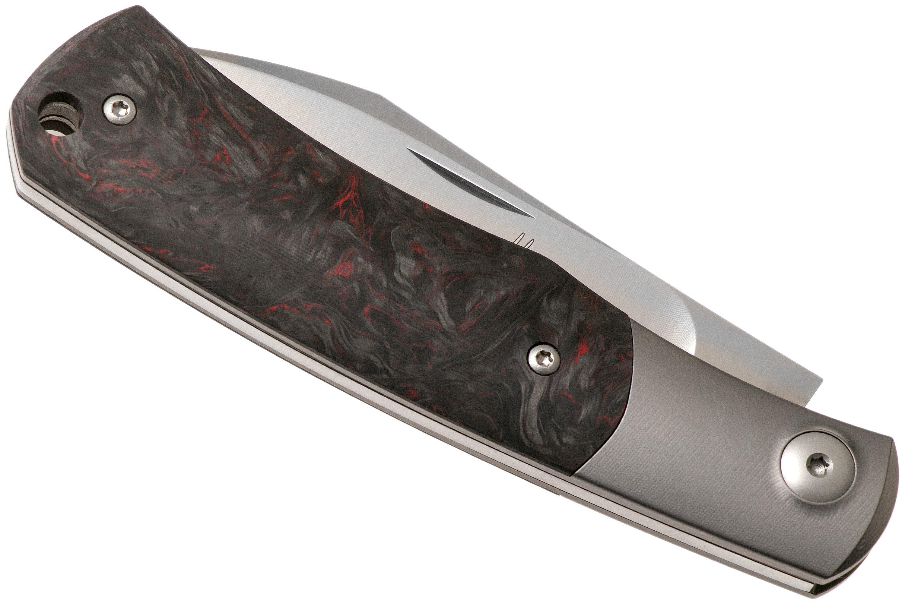 Viper Hug V5992FCR Red Carbon fibre pocket knife, Sacha Thiel design ...
