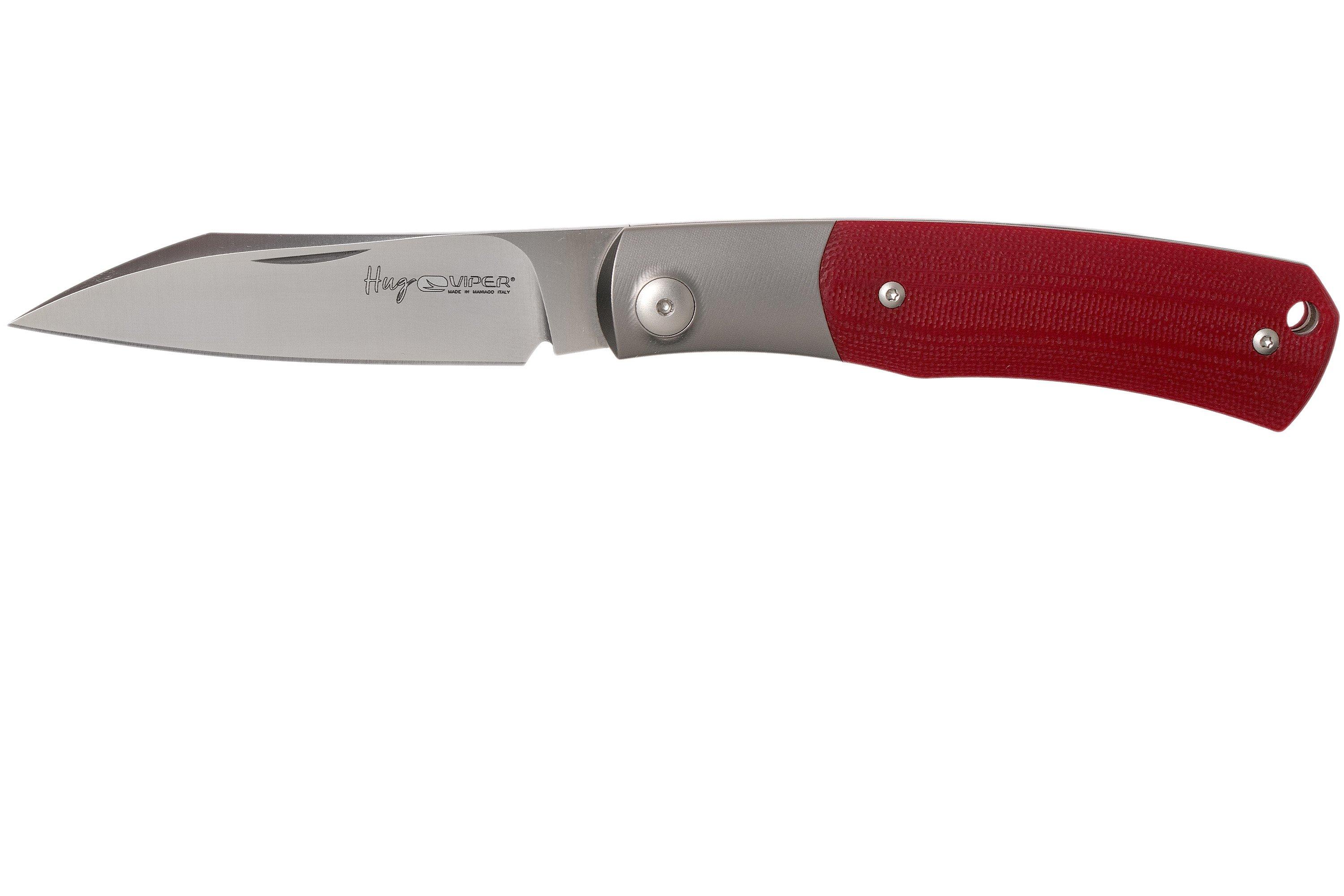 Viper Hug V5992GR Red G10 pocket knife, Sacha Thiel design ...