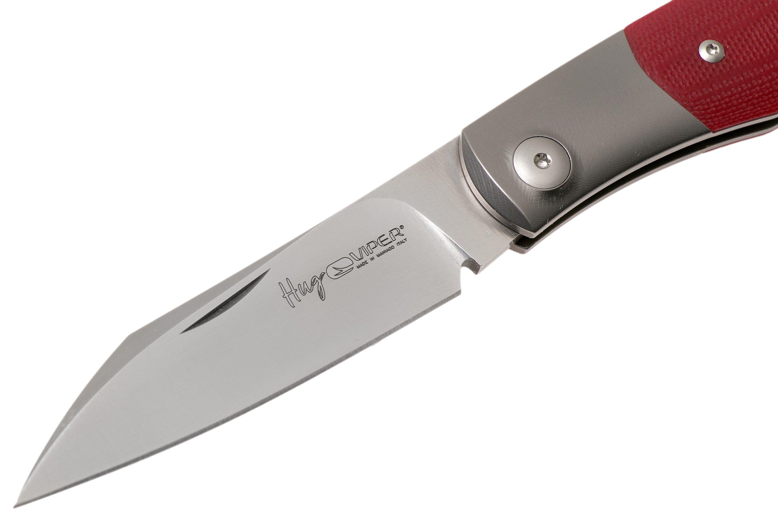 Viper Hug V5992GR Red G10 pocket knife, Sacha Thiel design ...
