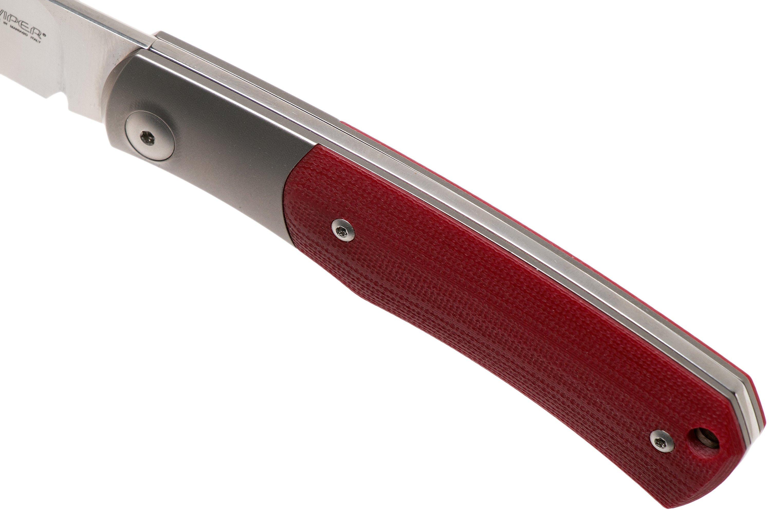 Viper Hug V5992GR Red G10 pocket knife, Sacha Thiel design ...
