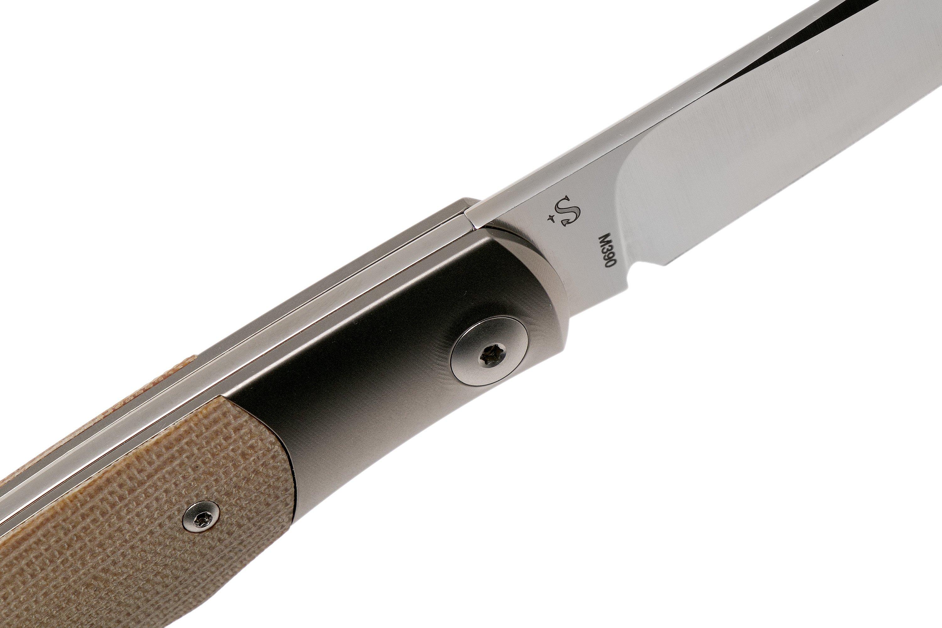 Viper Hug 2 V5994CN Natural Canvas Micarta pocket knife, Sacha Thiel ...