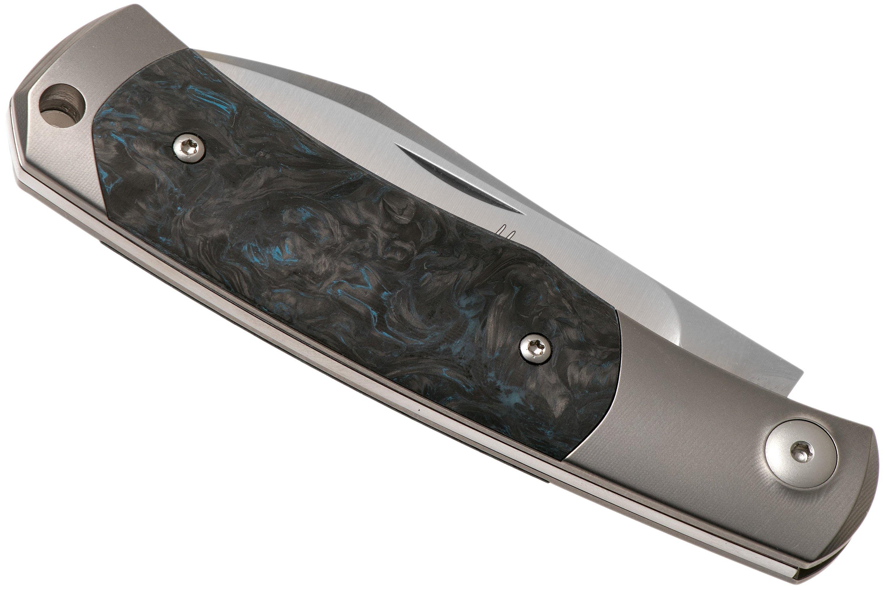 Viper Hug 2 V5994FCB Blue Carbon fibre pocket knife, Sacha Thiel design ...