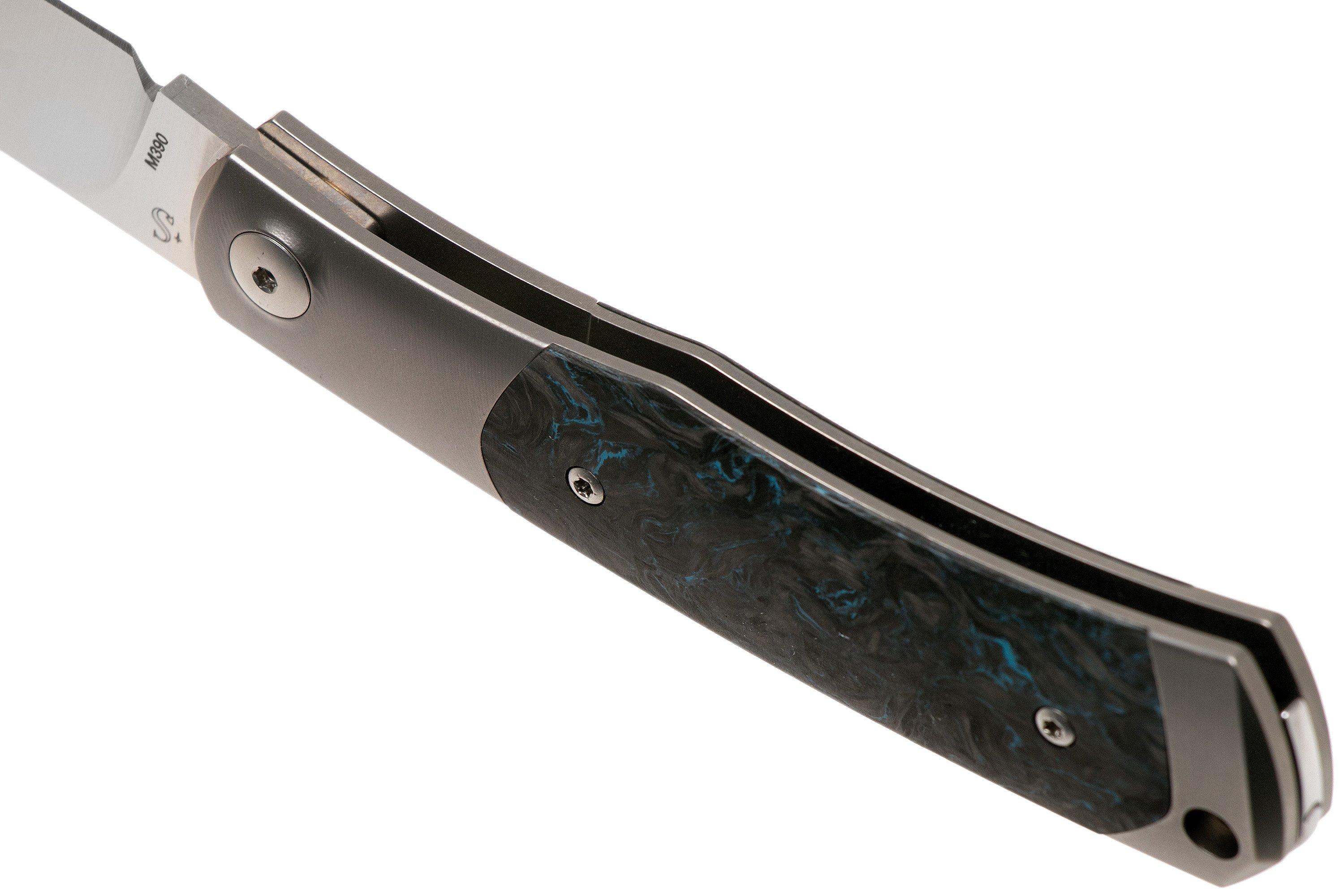 Viper Hug 2 V5994FCB Blue Carbon fibre pocket knife, Sacha Thiel design ...