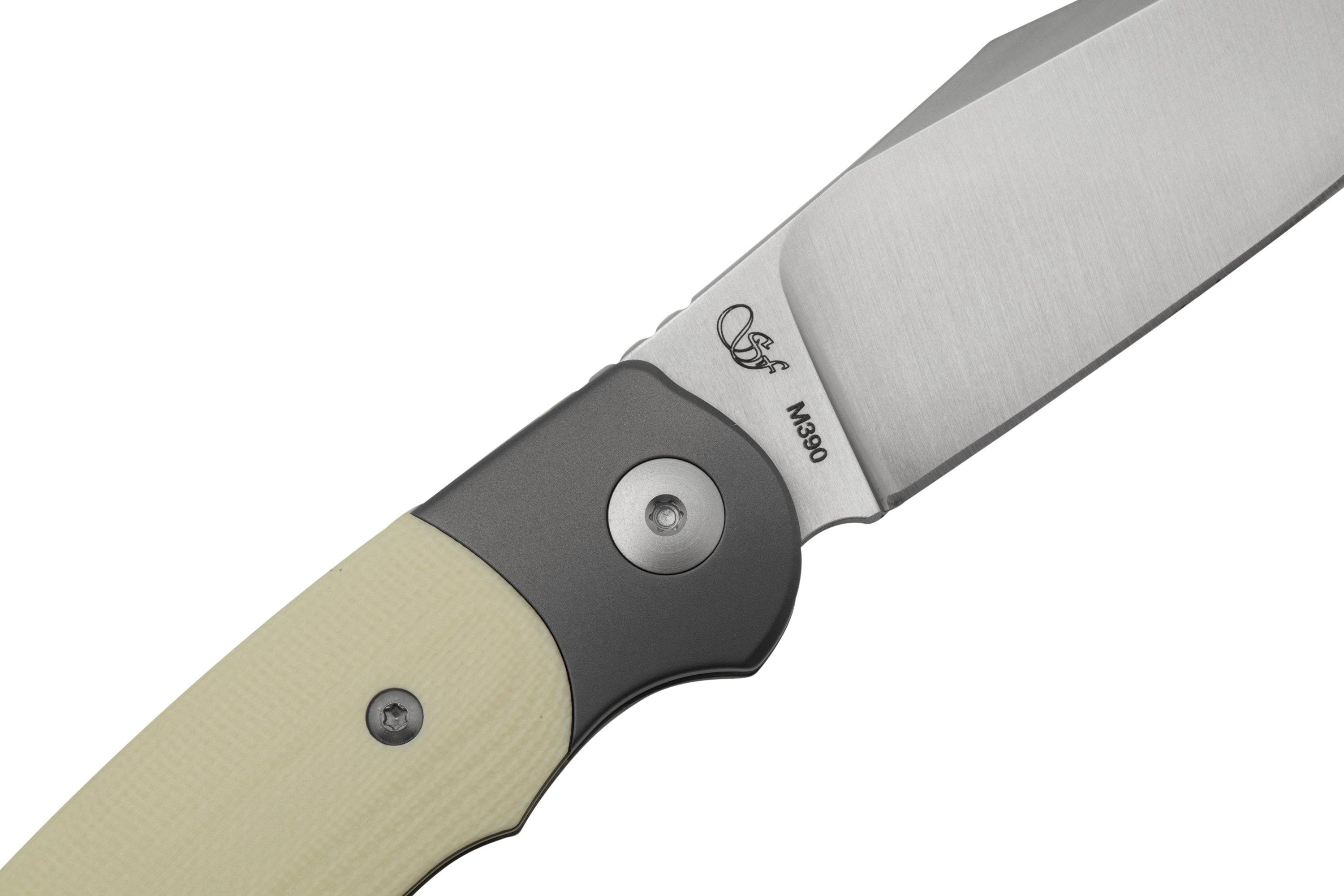 Viper Twin, V6002GI, Satin M390, Ivory G10 pocket knife, Fabrizio ...