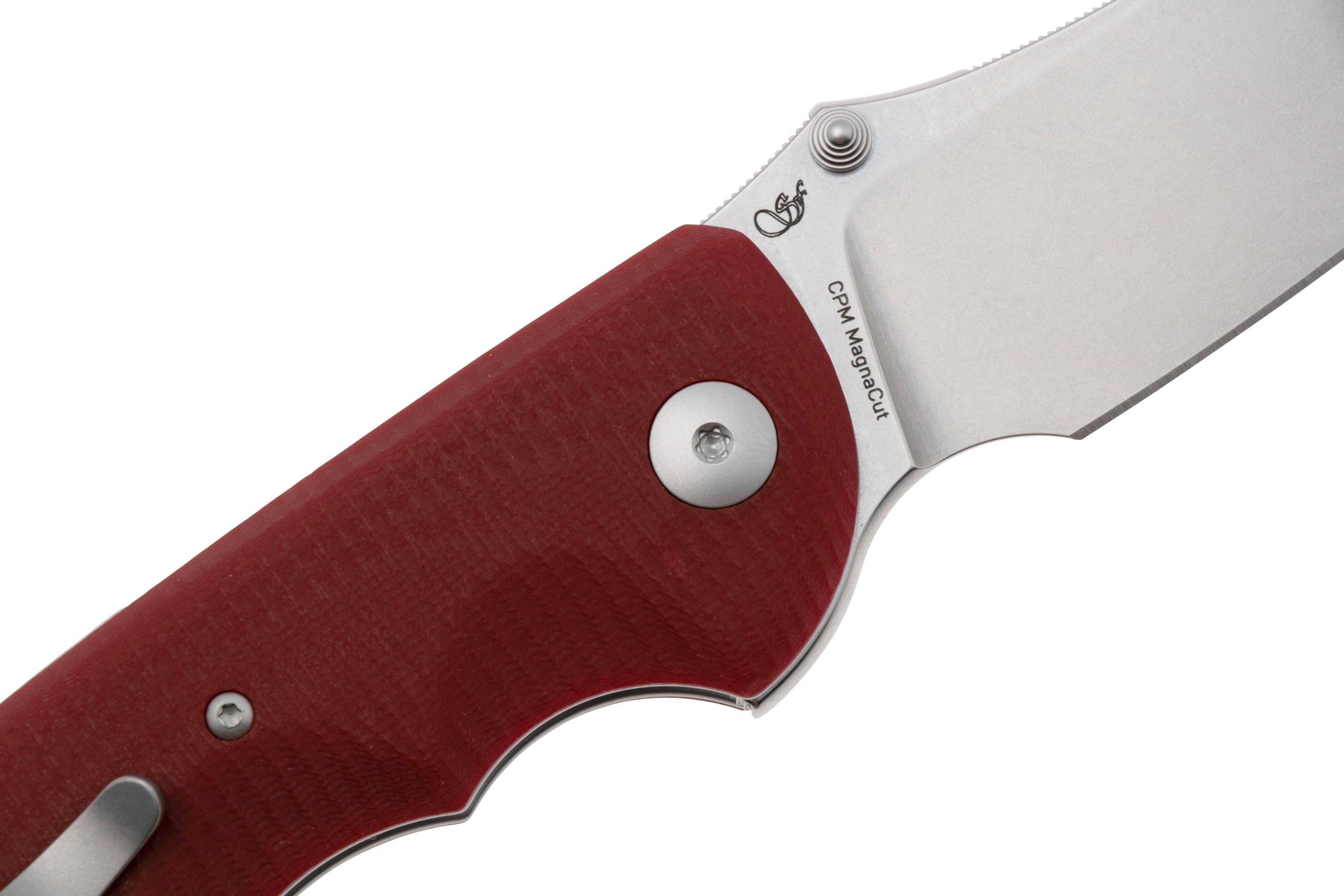 Viper Moon V6010GR MagnaCut, Red G10, pocket knife | Advantageously ...