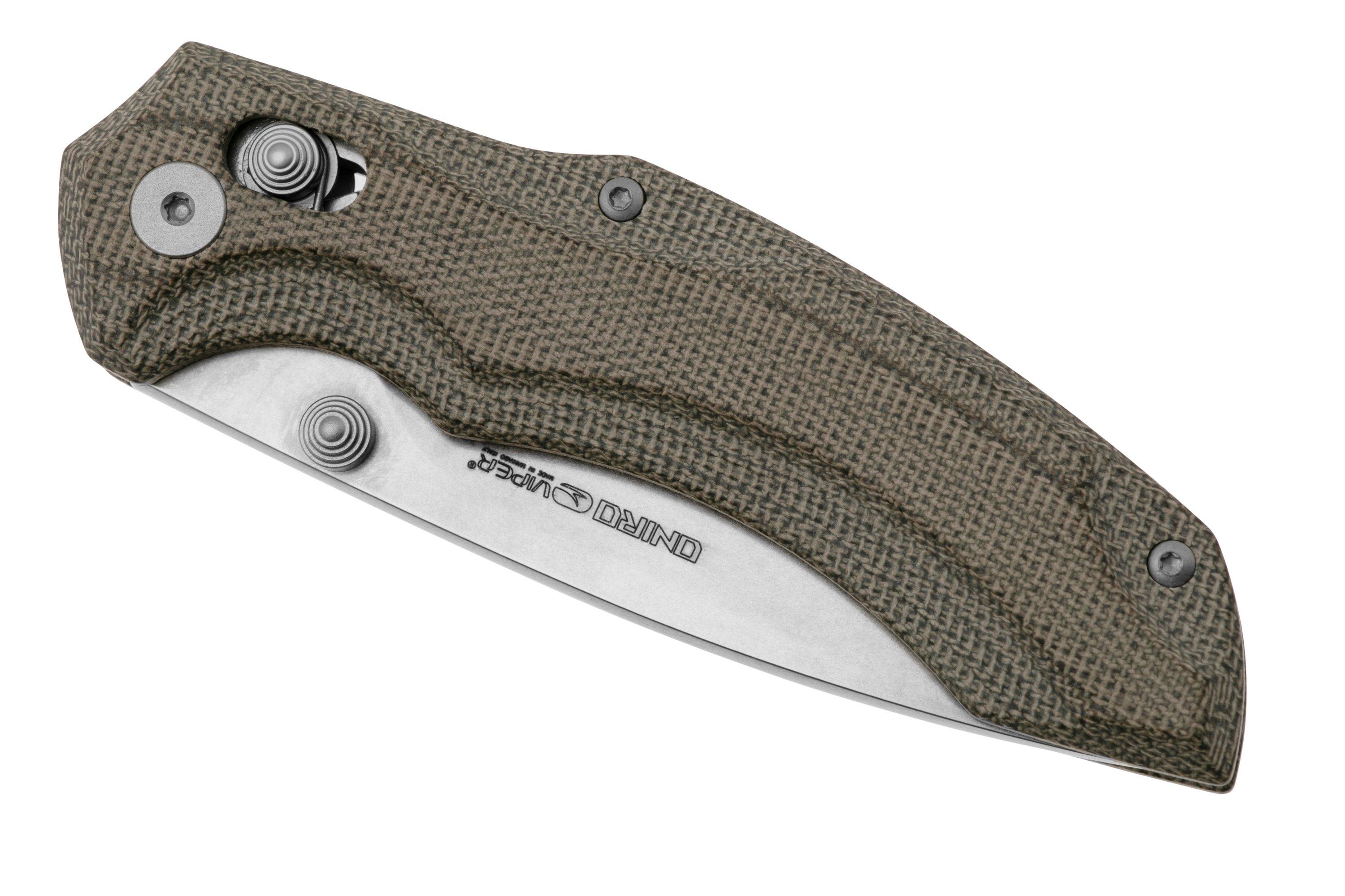 Viper Oniro V6012CG Green Canvas Micarta pocket knife, Denis Simonutti ...