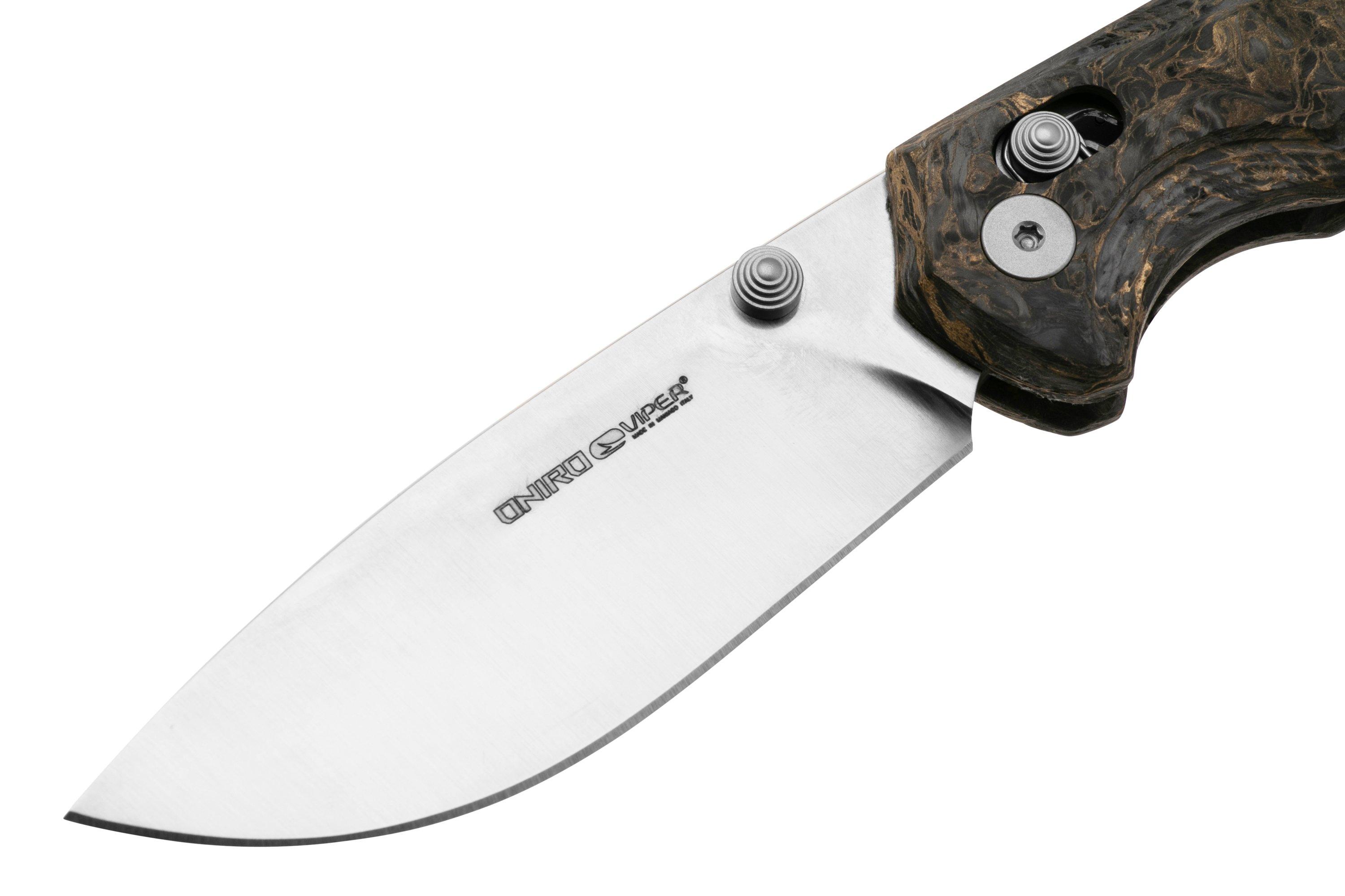 Viper Oniro V6014FCG Dark Matter Gold Carbon Fiber pocket knife, Denis ...