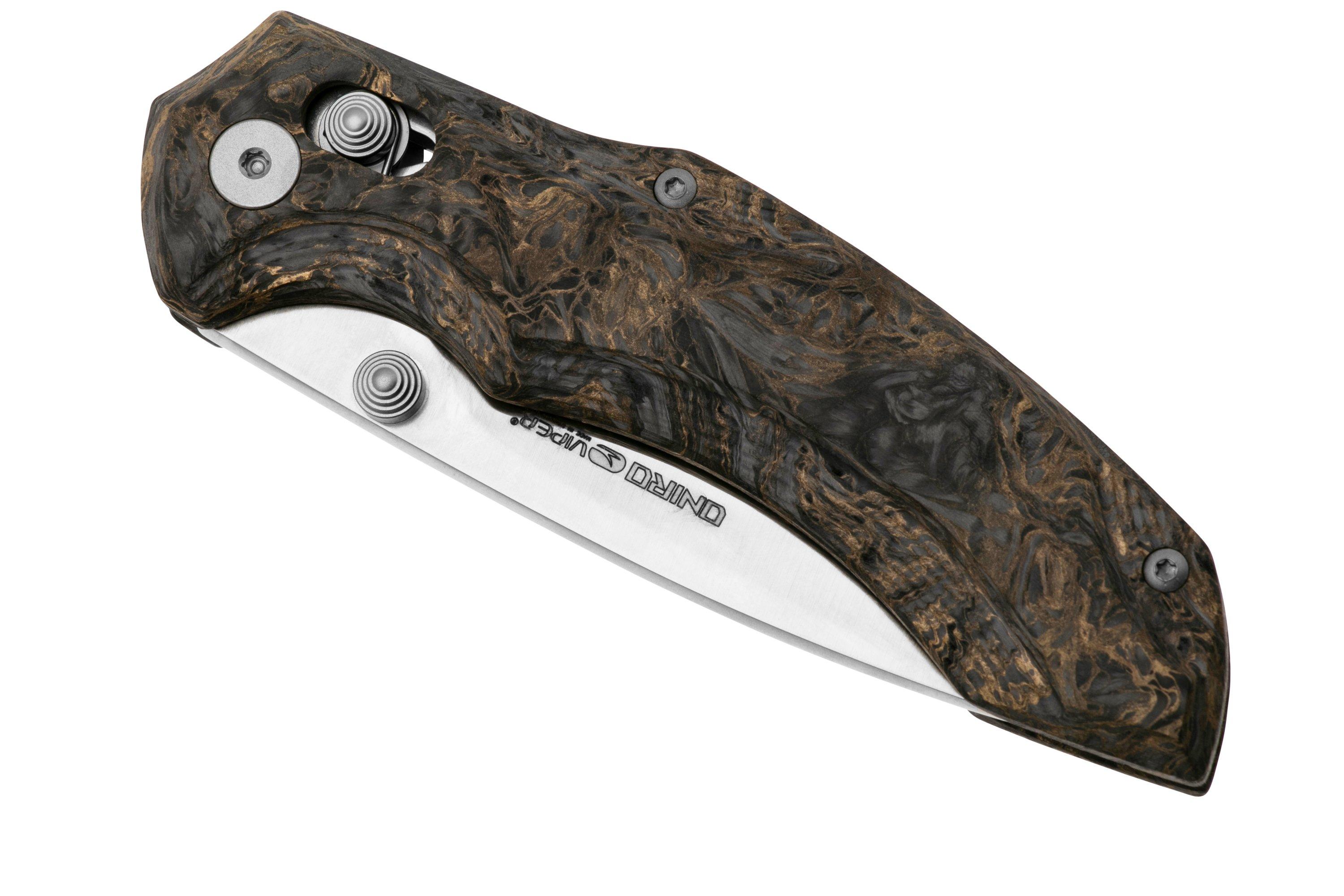 Viper Oniro V6014FCG Dark Matter Gold Carbon Fiber coltello da tasca ...