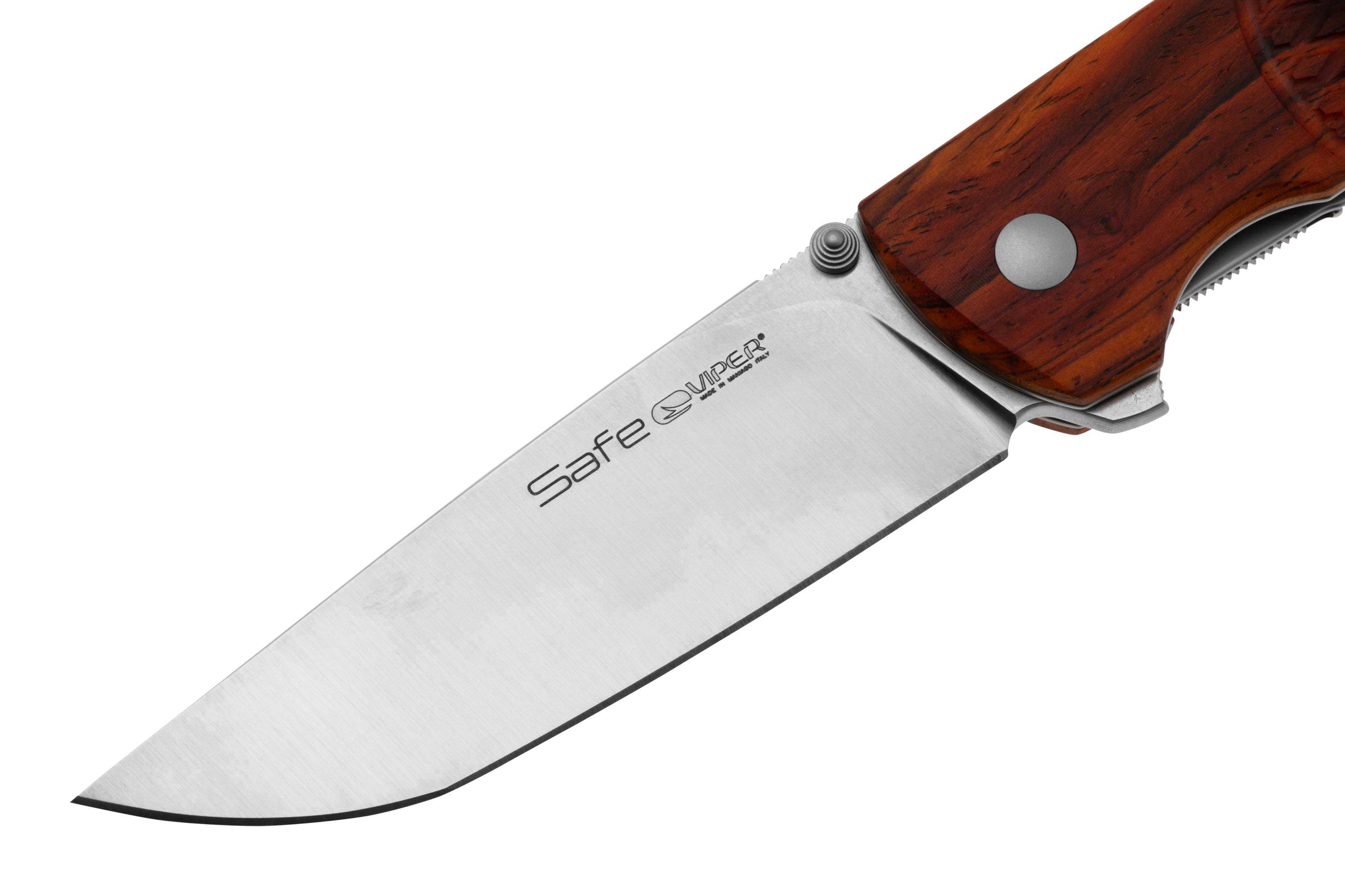Viper Safe V6018PS3D Böhler M390, Pau Santo Wood pocket knife, Fabrizio ...