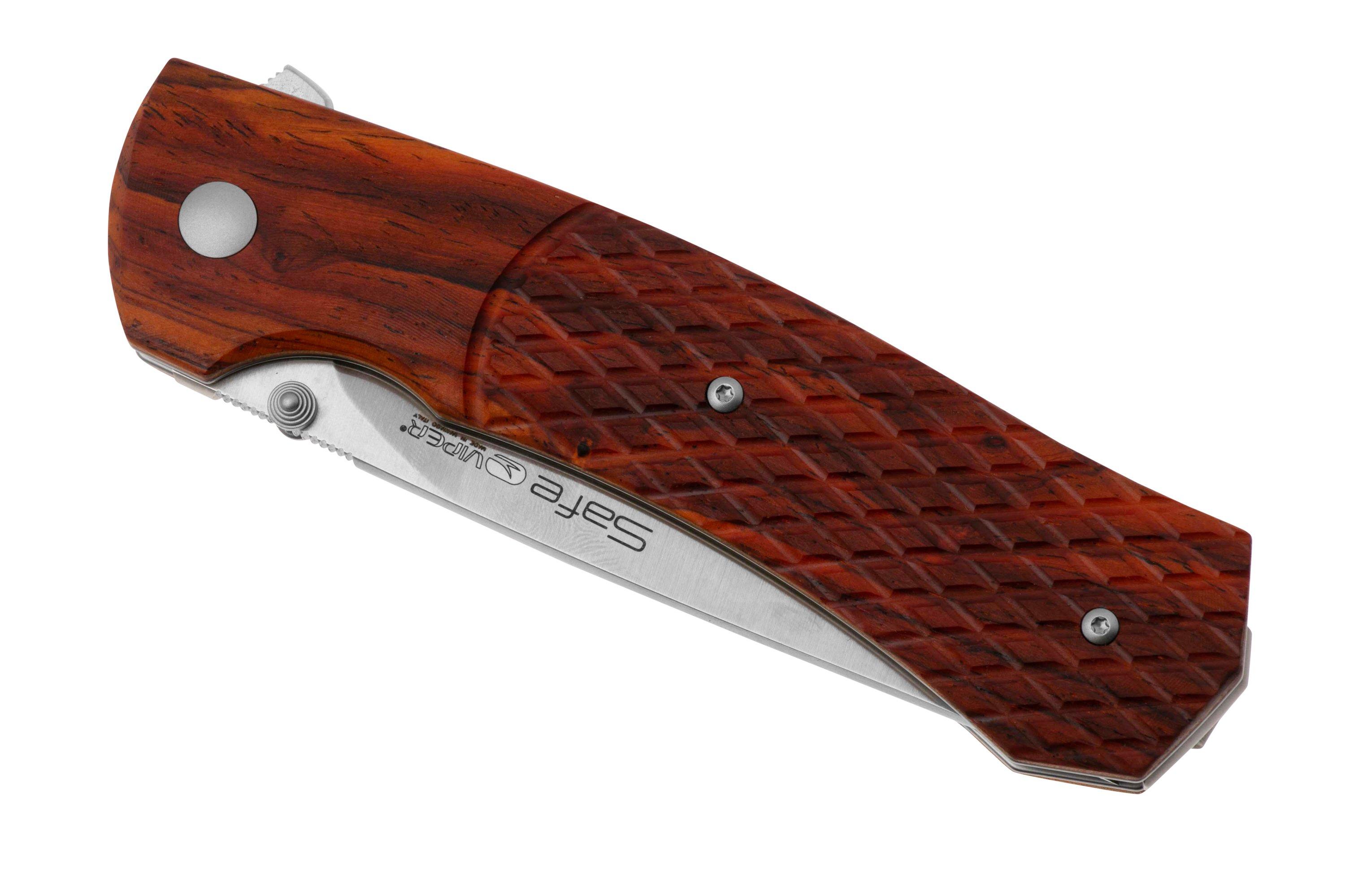 Viper Safe V6018PS3D Böhler M390, Pau Santo Wood pocket knife, Fabrizio ...