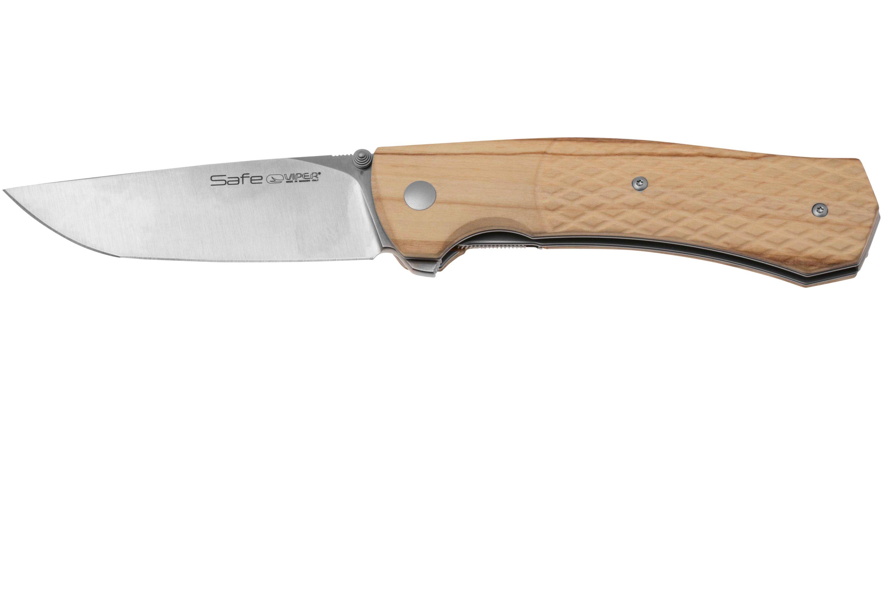 Viper Safe V6018UL3D Böhler M390, Olive Wood pocket knife, Fabrizio ...