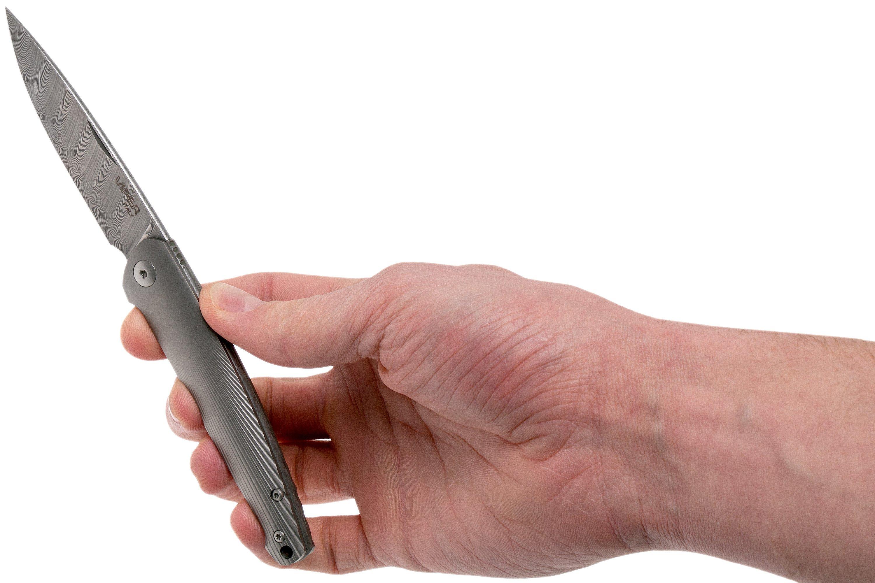 Viper Key VA5976D3TI Damascus Titanium navalha, Jesper Voxnaes design ...