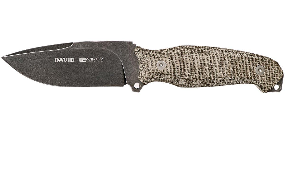 Viper David Evolution 4002ECG D2, Green Micarta, fixed knife ...