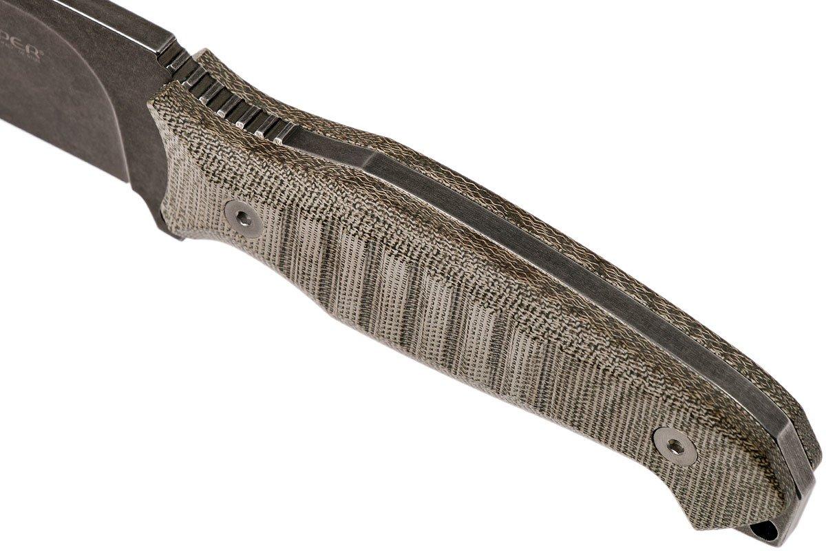 Viper David Evolution 4002ECG D2, Green Micarta, fixed knife ...