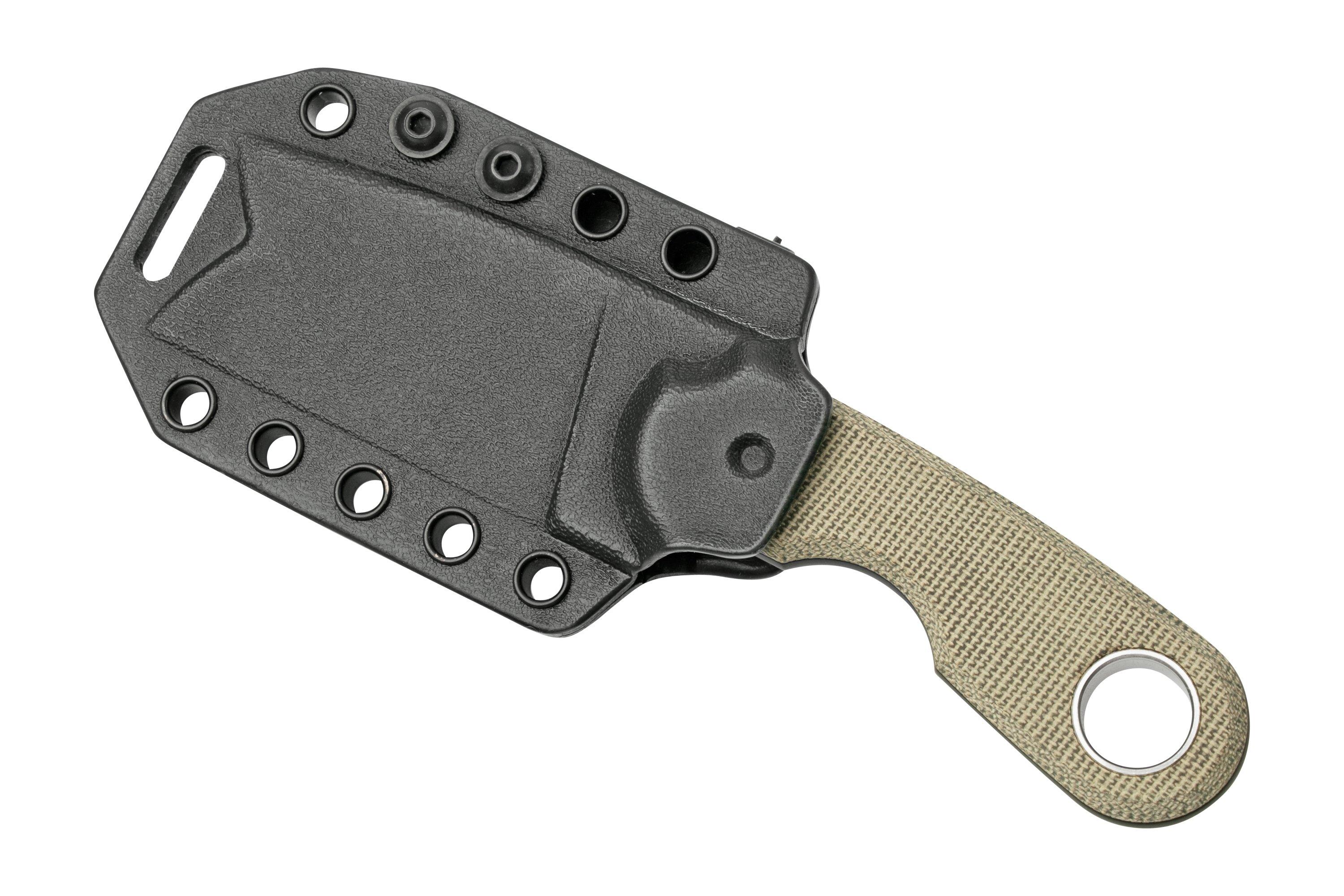 Viper Berus 1 VT4012DCG M390 PVD Black, Green Canvas Micarta fixed ...