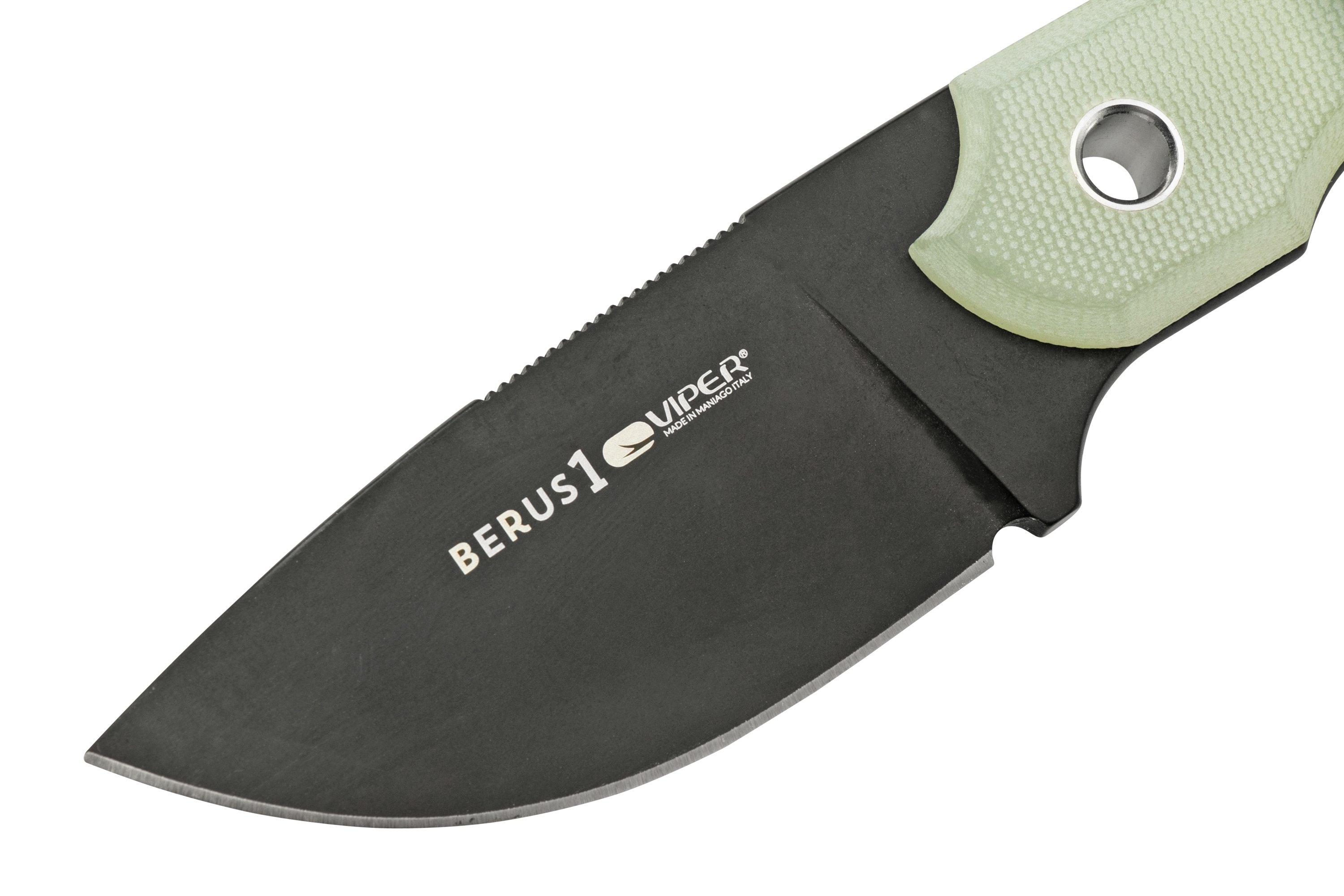 Viper Berus 1 VT4012DGJ M390 PVD Black, Natural G10 fixed knife, Rumici ...