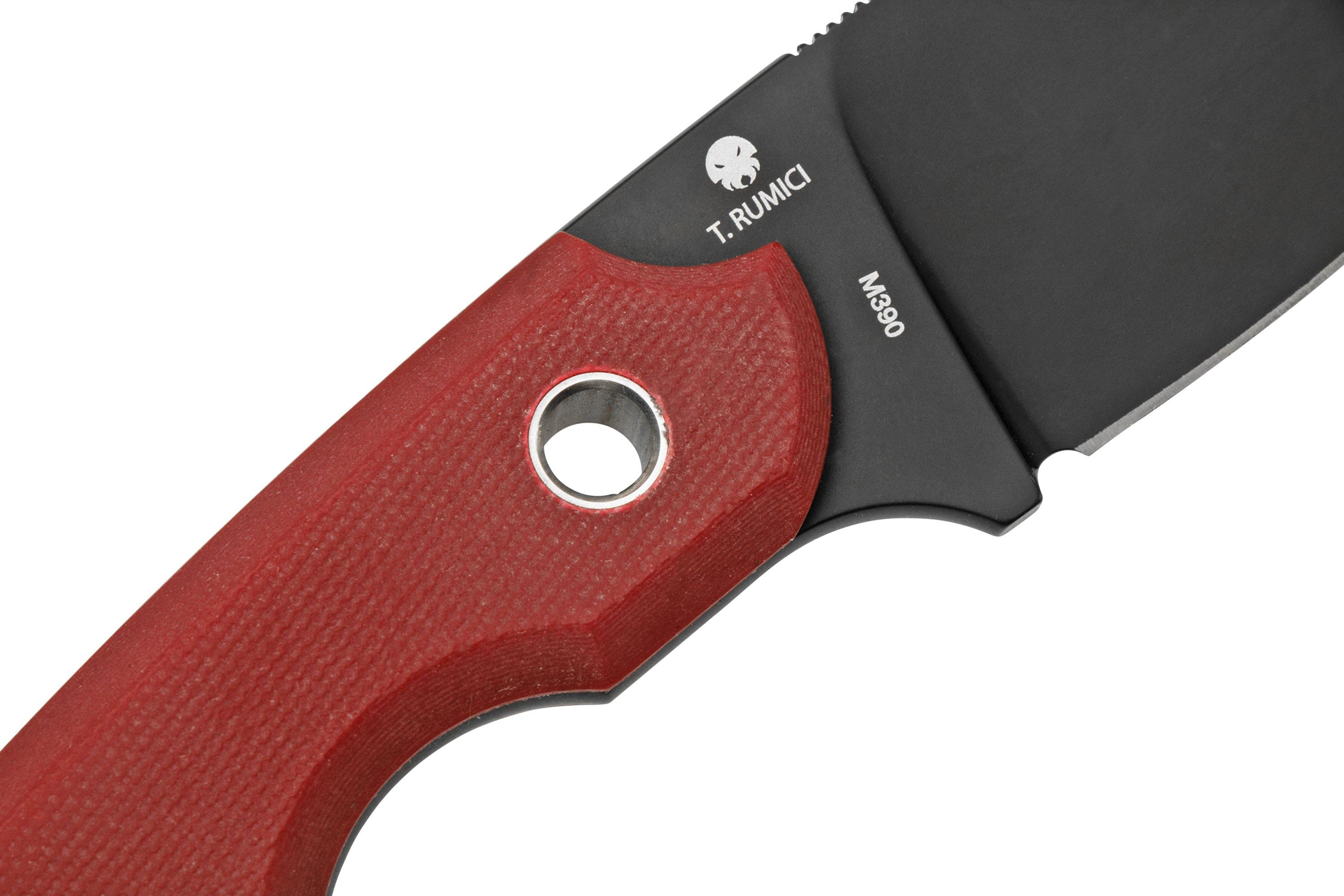 Viper Berus 1 VT4012DGR M390 PVD Black, Red G10 fixed knife, Rumici ...