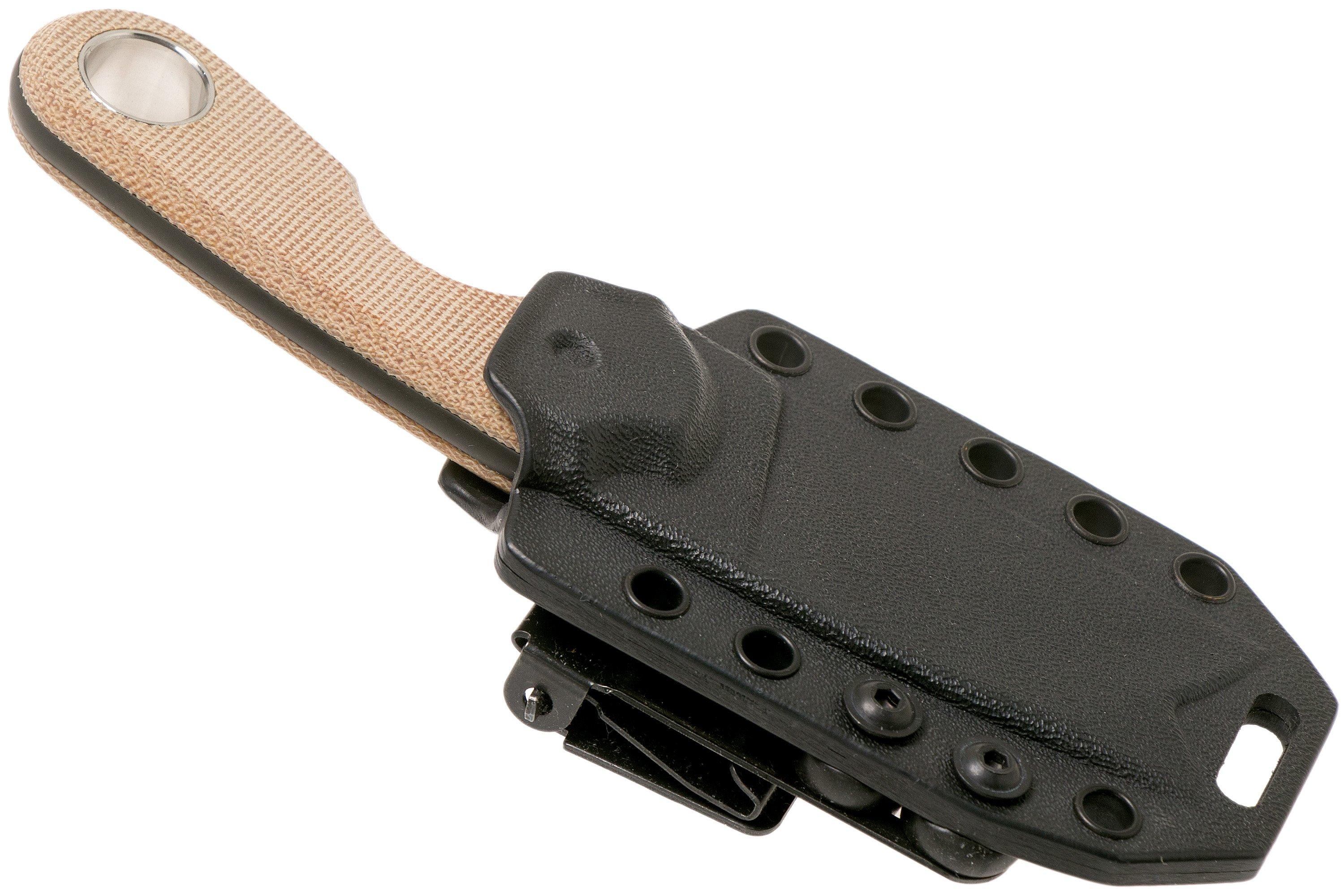 Viper Berus 2 VT4014DCN M390 PVD Black, Natural Canvas Micarta fixed ...