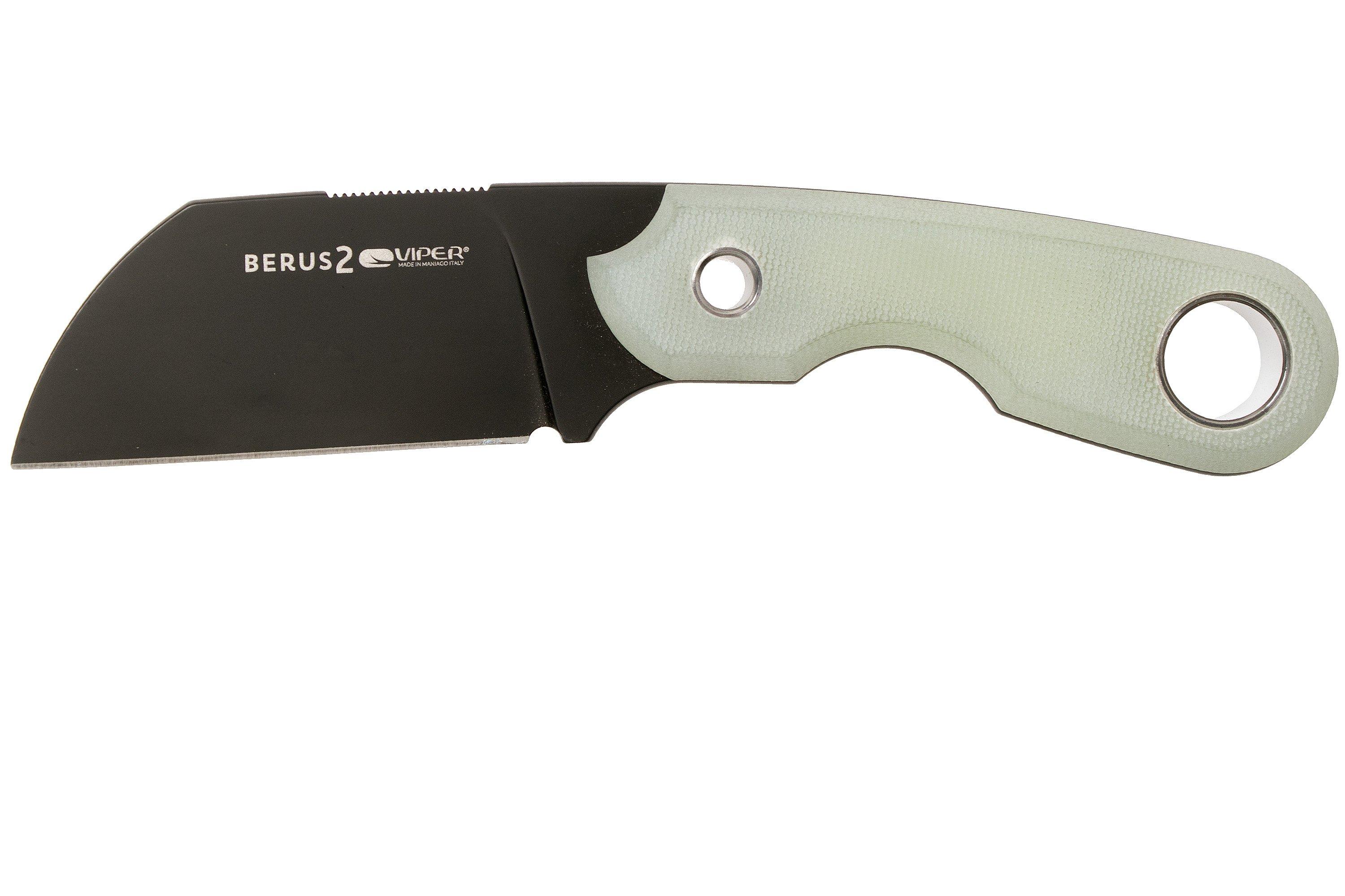 Viper Berus 2 VT4014DGJ M390 PVD Black, Natural G10 fixed knife, Rumici ...
