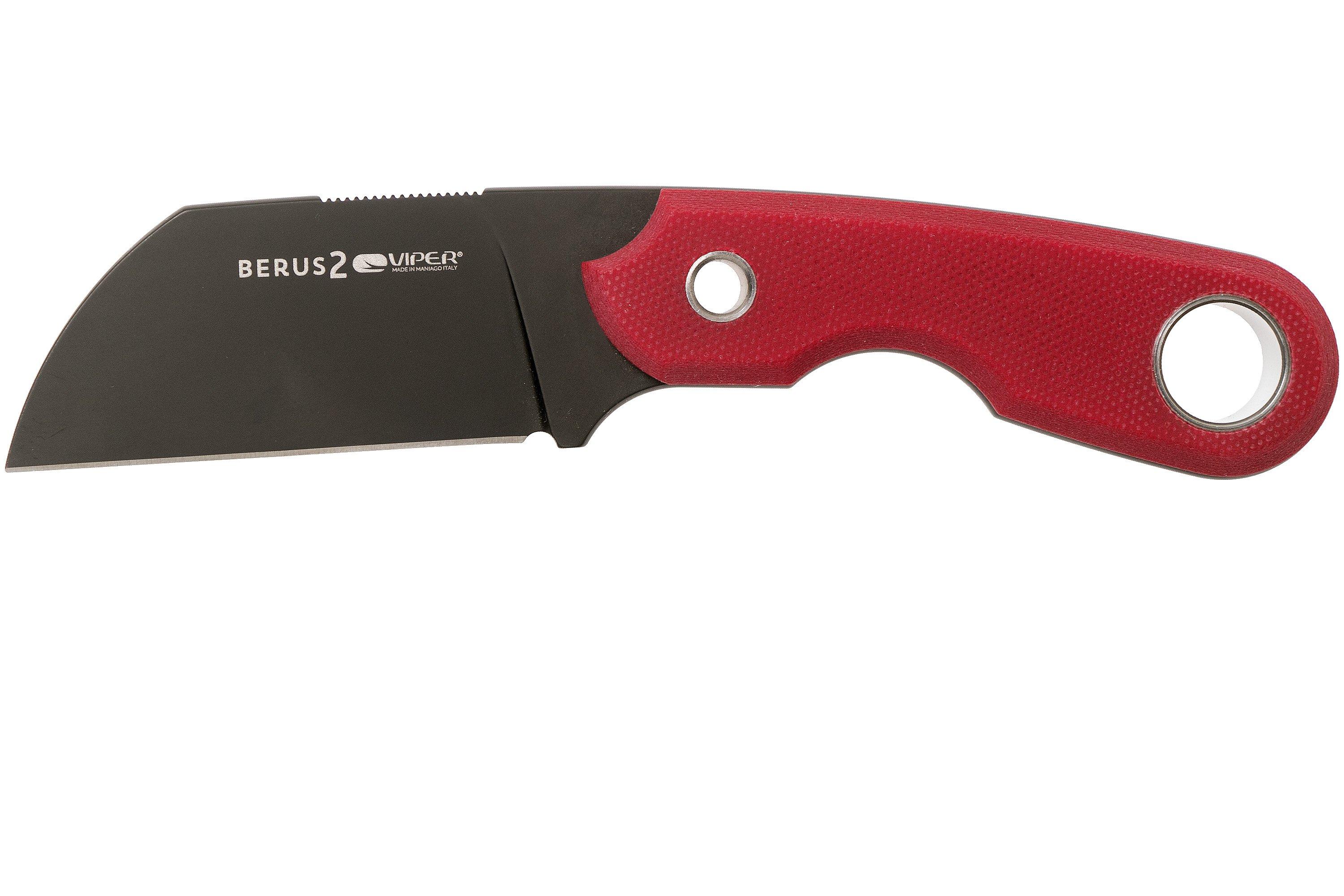 Viper Berus 2 VT4014DGR M390 PVD Black, Red G10 fixed knife, Rumici ...