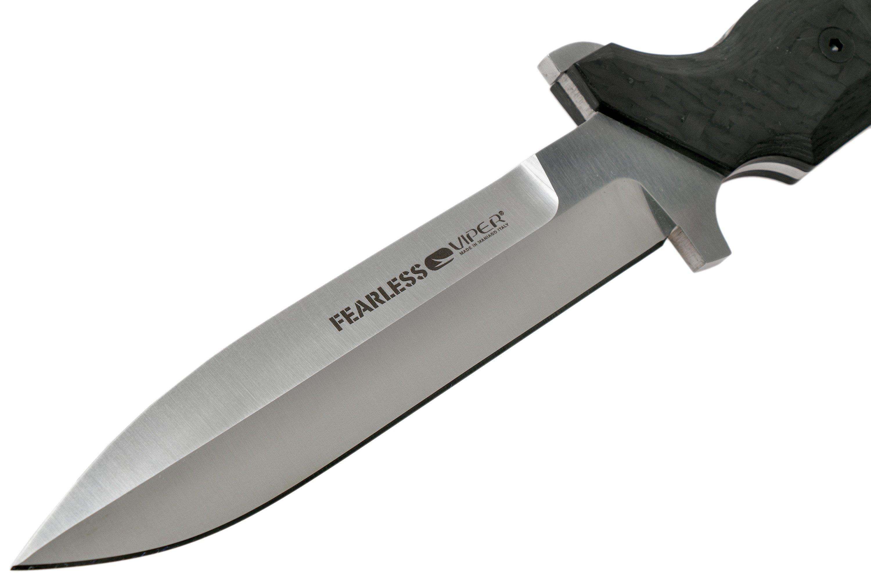 Viper Fearless VT4016FC Sleipner Satin, Carbon fibre, fixed knife ...