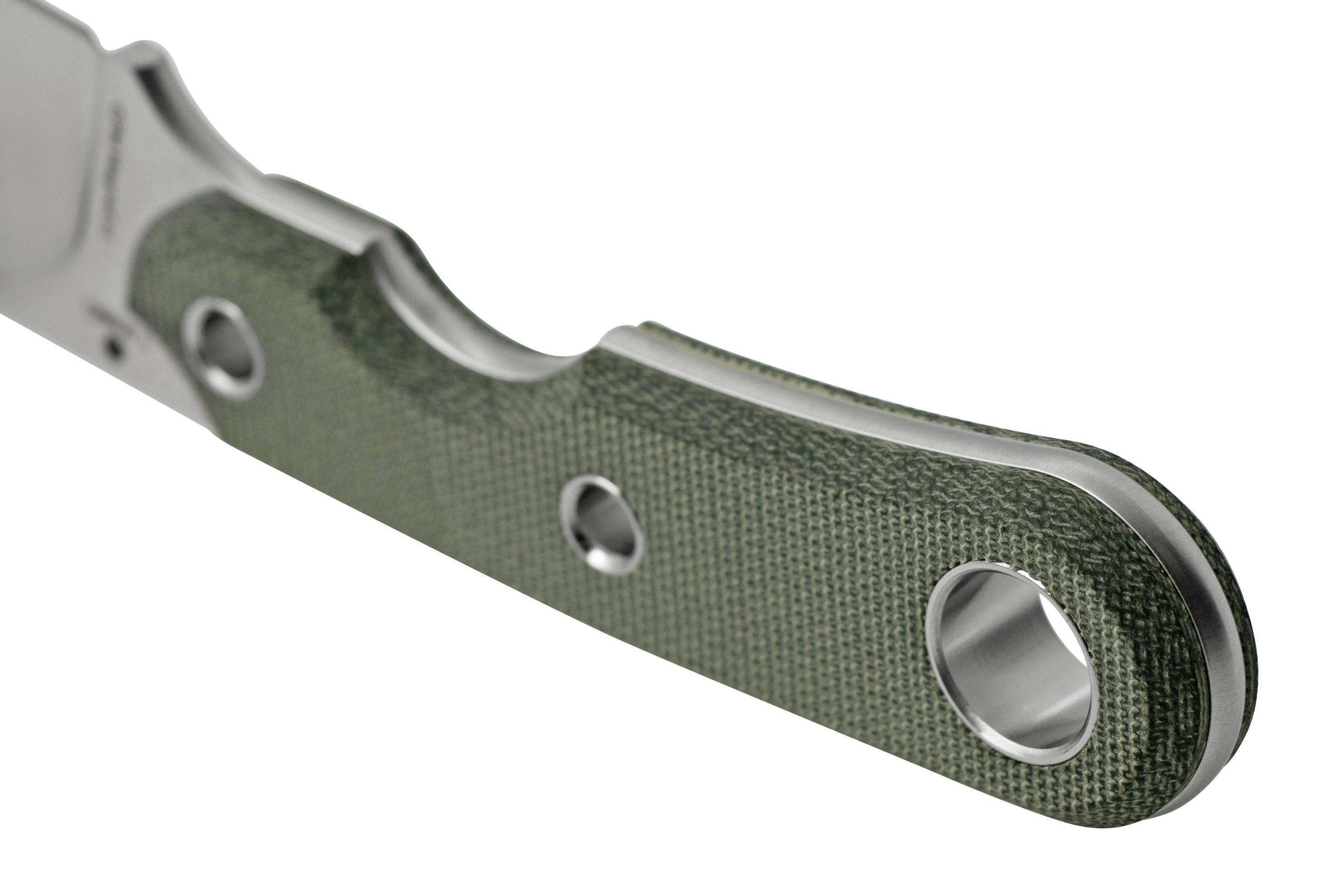 Viper Basic 1 VT4026CB MagnaCut Drop Point Satin, Black Canvas Micarta ...