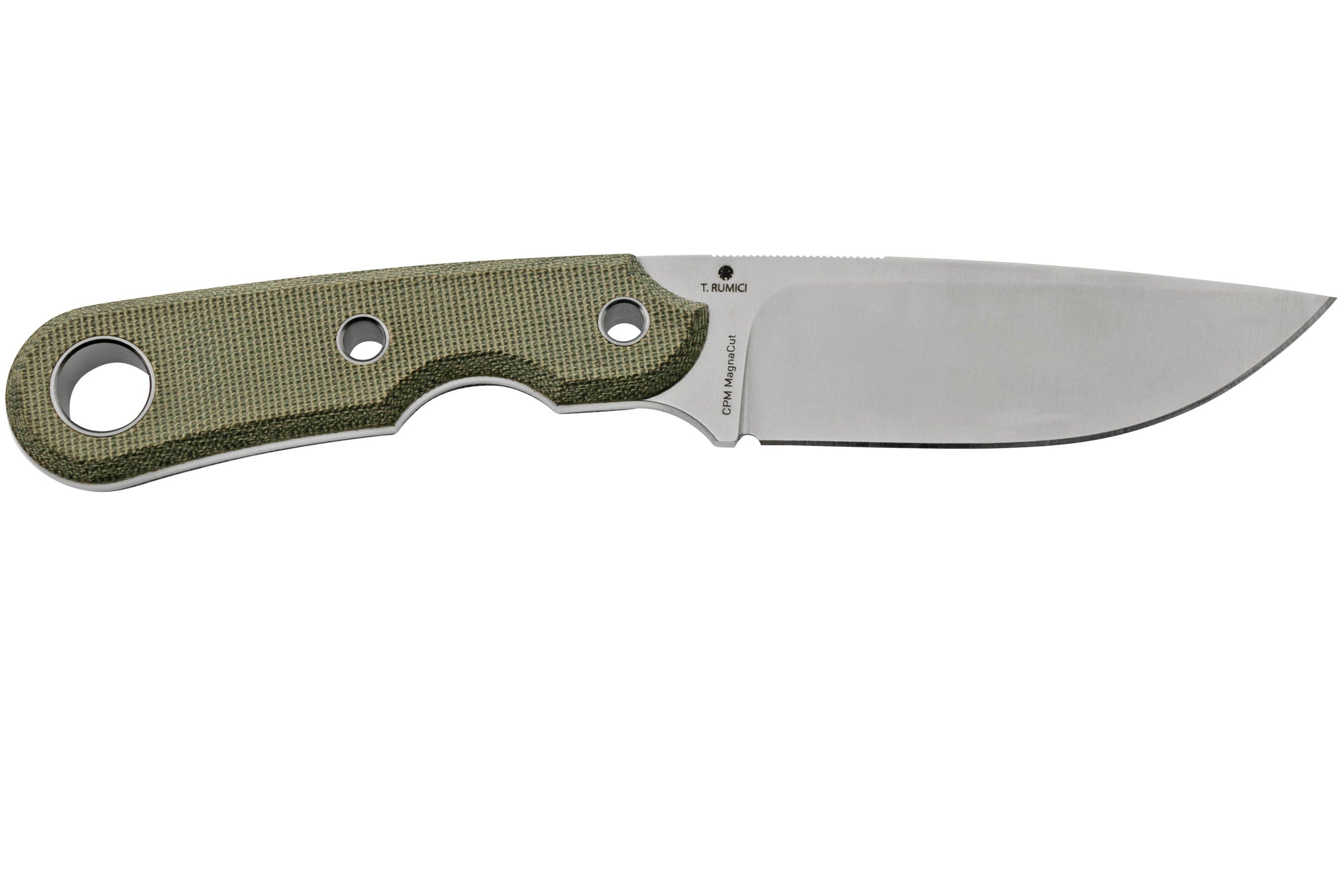 Viper Basic 1 VT4026CG MagnaCut Drop Point Satin, Green Canvas Micarta ...