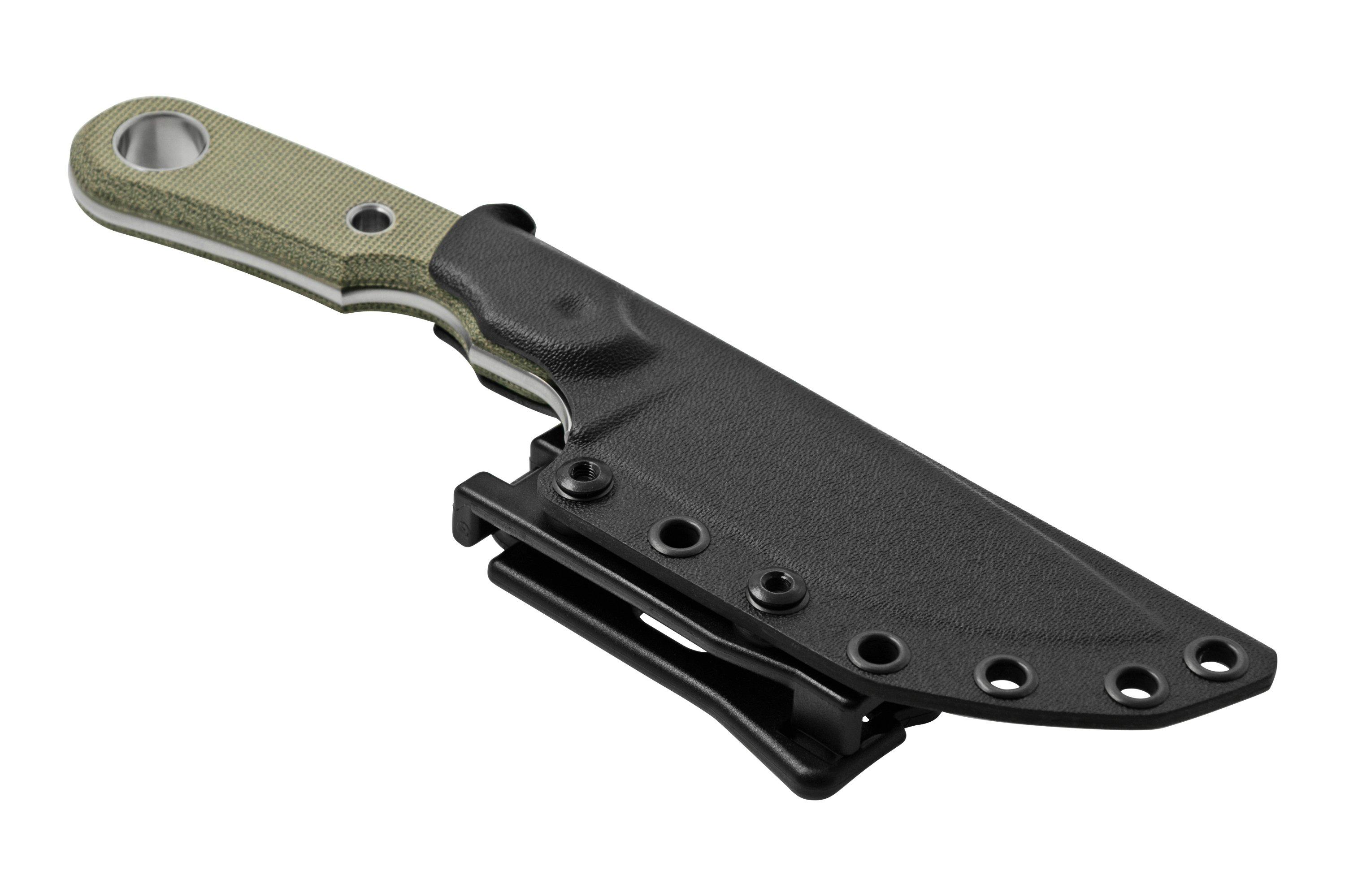 Viper Basic 1 VT4026CG MagnaCut Drop Point Satin, Green Canvas Micarta ...