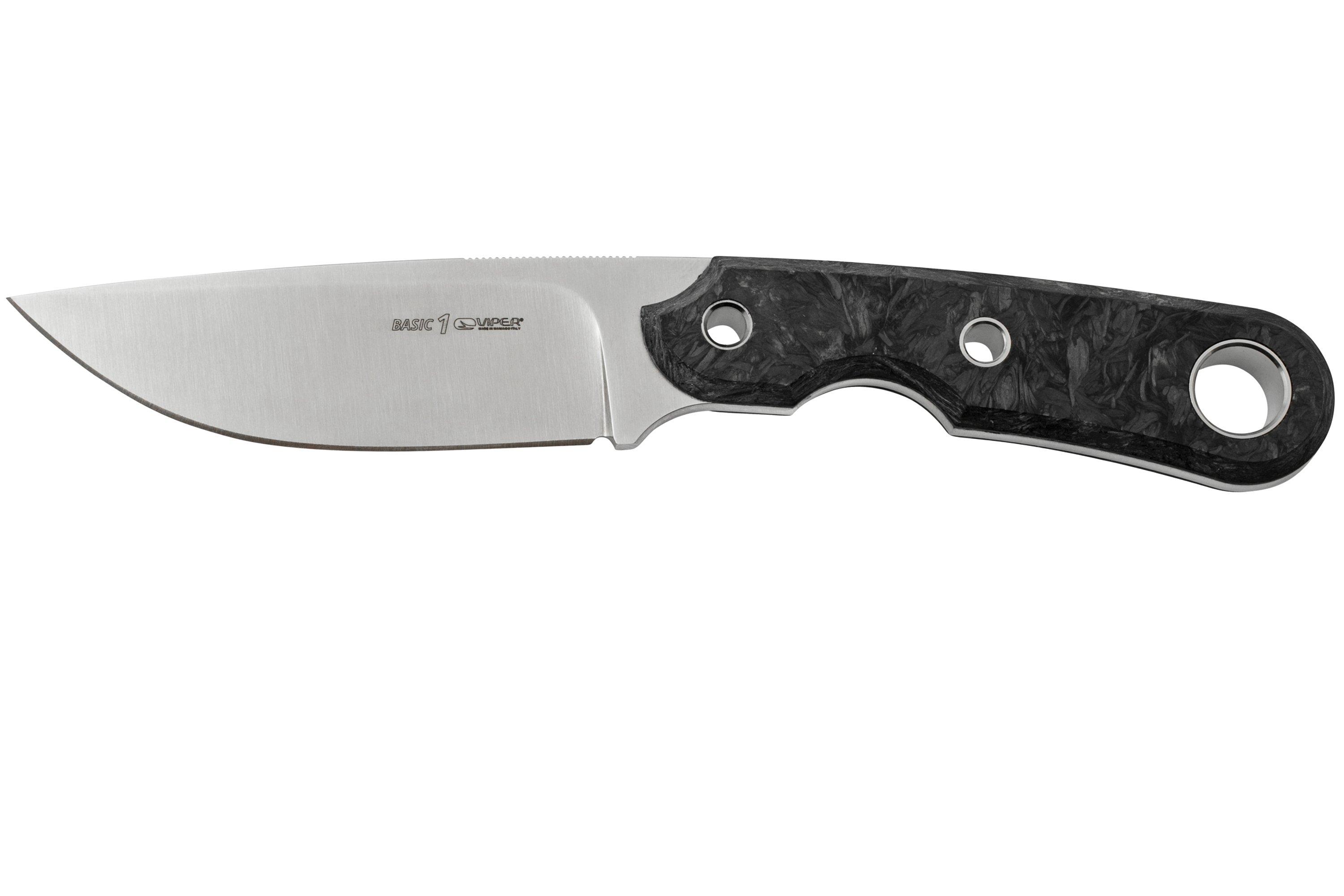 Viper Basic 1 VT4026FCM MagnaCut Drop Point Satin, Marbeled Carbon ...