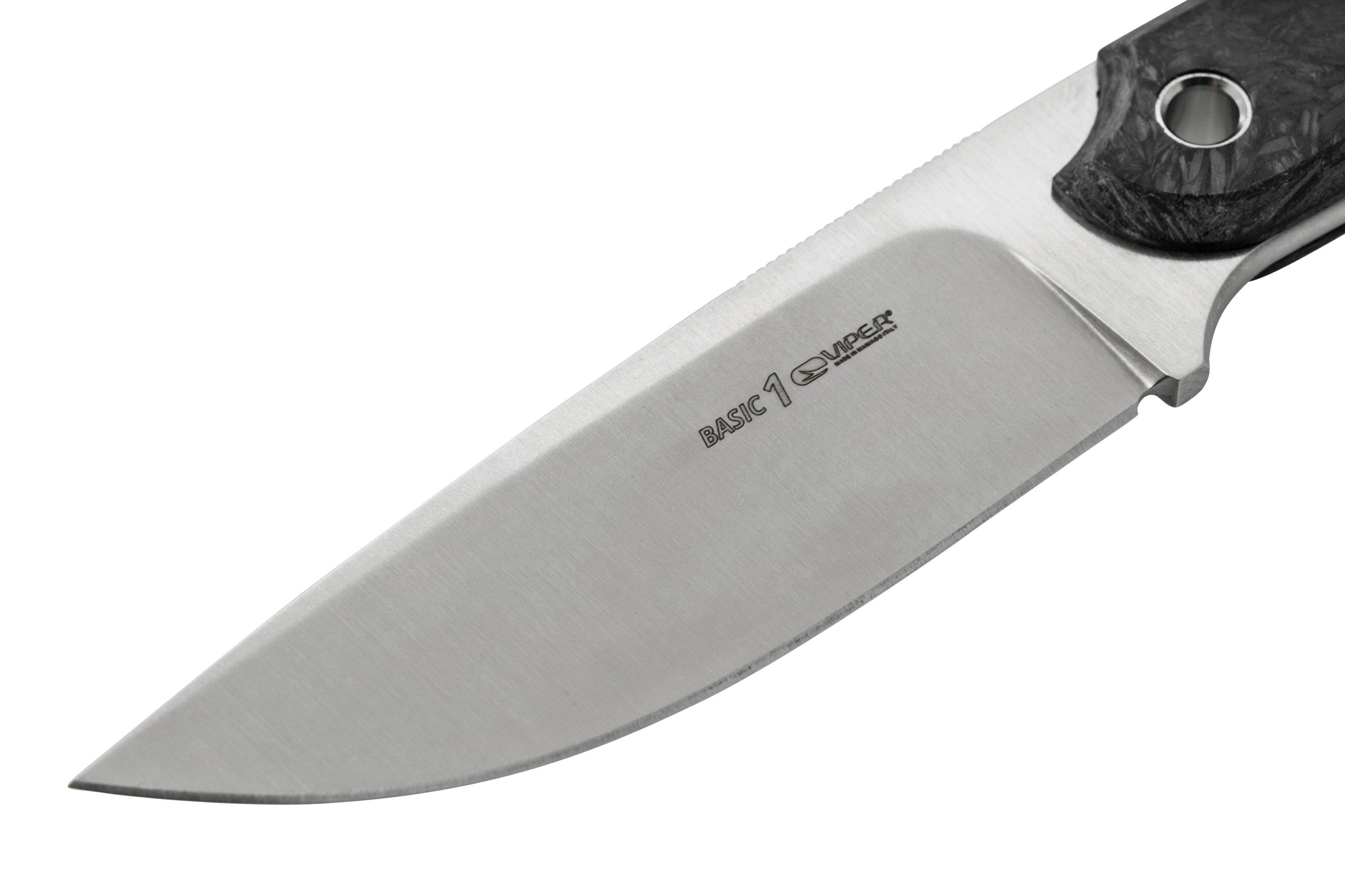 Viper Basic 1 VT4026FCM MagnaCut Drop Point Satin, Marbeled Carbon ...