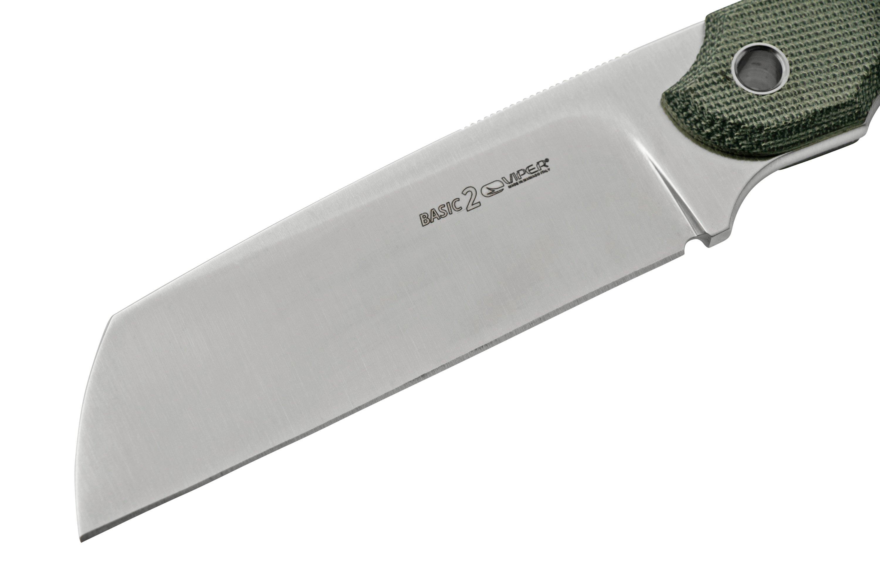 Viper Basic 2 VT4030CB MagnaCut Sheepsfoot Satin, Black Canvas Micarta ...