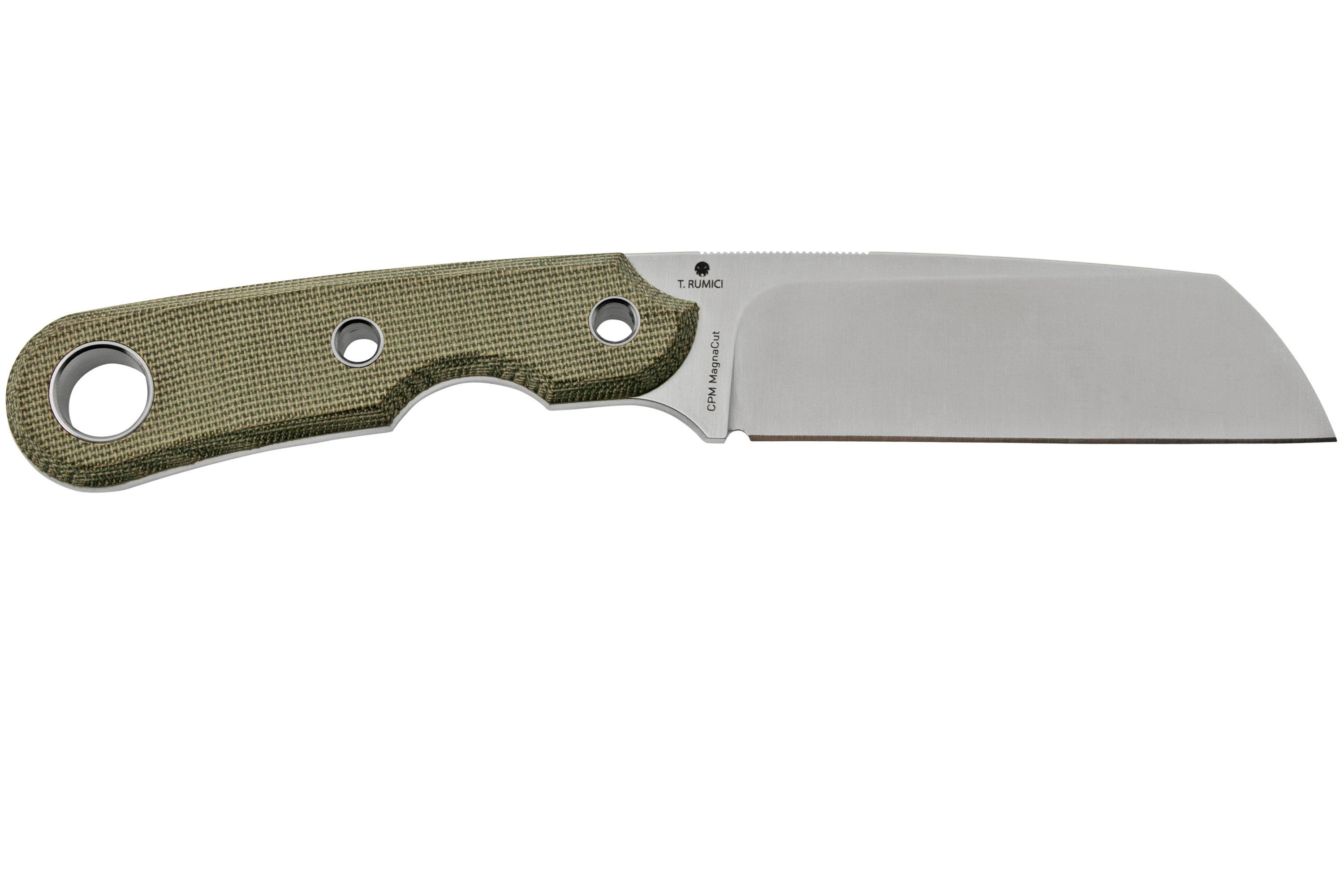 Viper Basic 2 VT4030CG MagnaCut Sheepsfoot Satin, Green Canvas Micarta ...