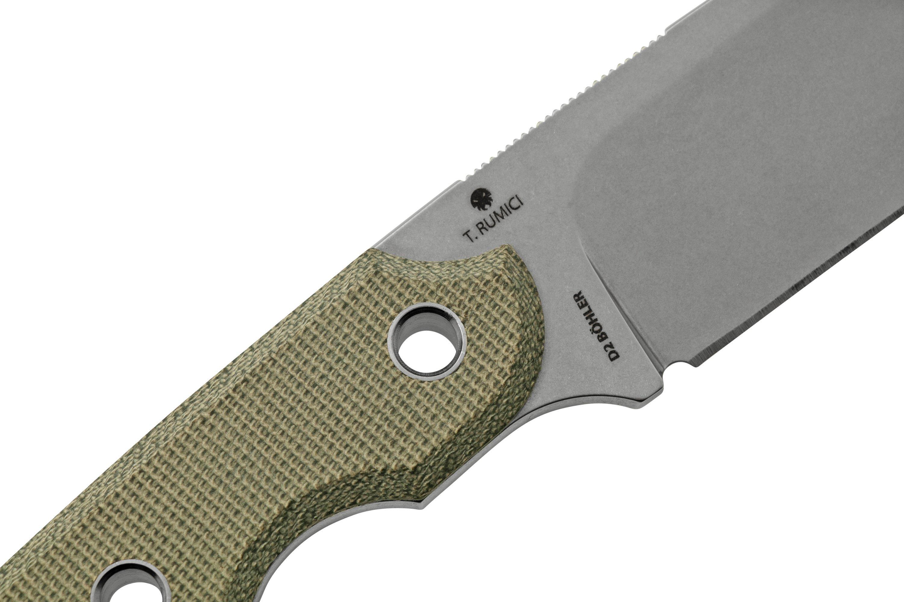 Viper Basic 2 VT4032CG D2 Sheepsfoot Stonewashed, Green Canvas Micarta ...
