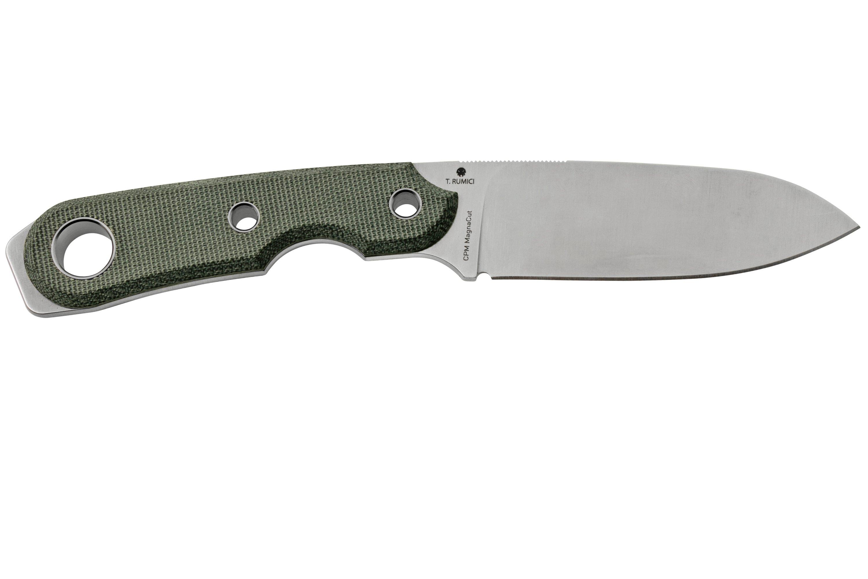 Viper Basic 3 VT4034CB MagnaCut Spear Point Satin, Black Canvas Micarta ...