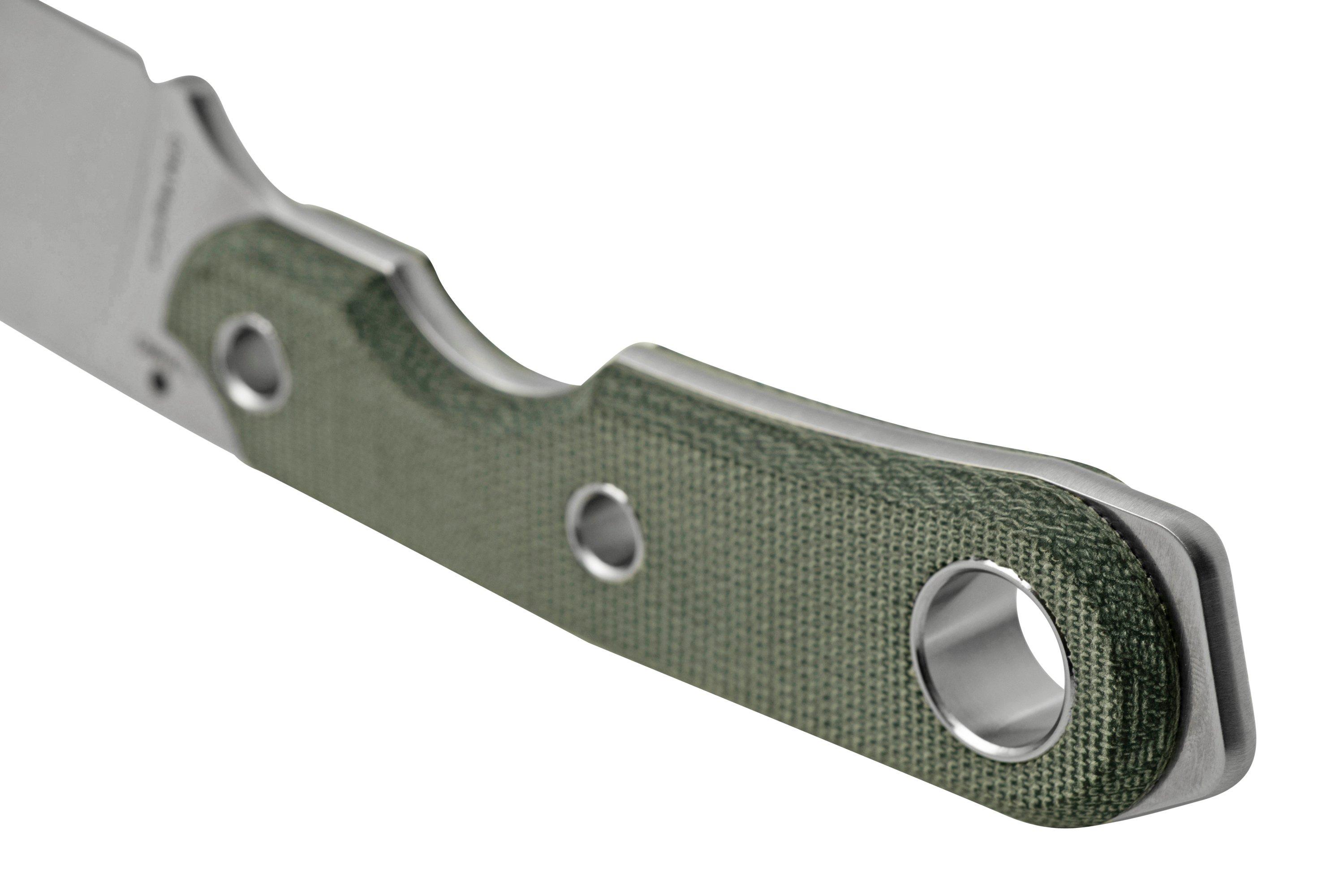 Viper Basic 3 VT4034CB MagnaCut Spear Point Satin, Black Canvas Micarta ...