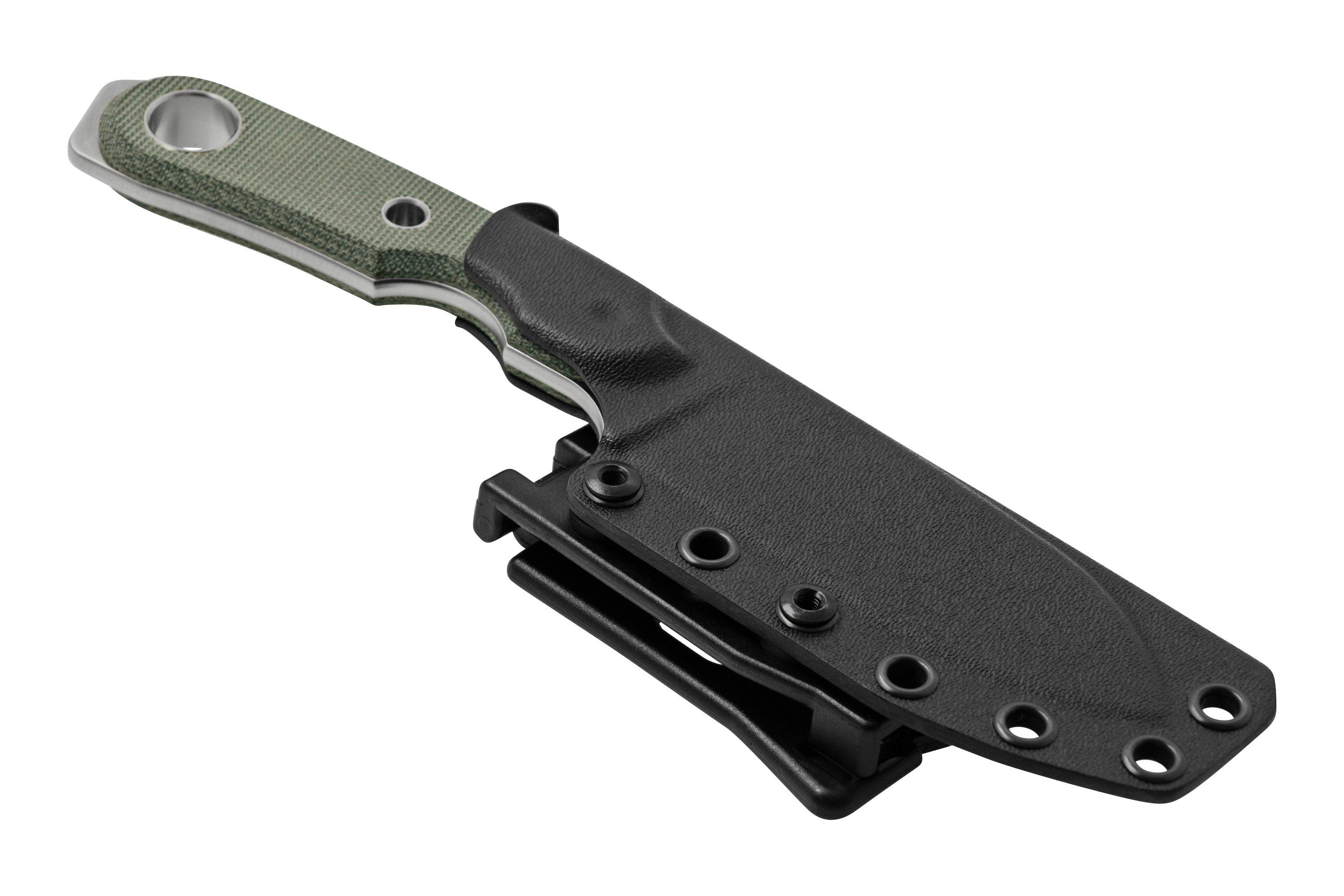 Viper Basic 3 VT4034CB MagnaCut Spear Point Satin, Black Canvas Micarta ...