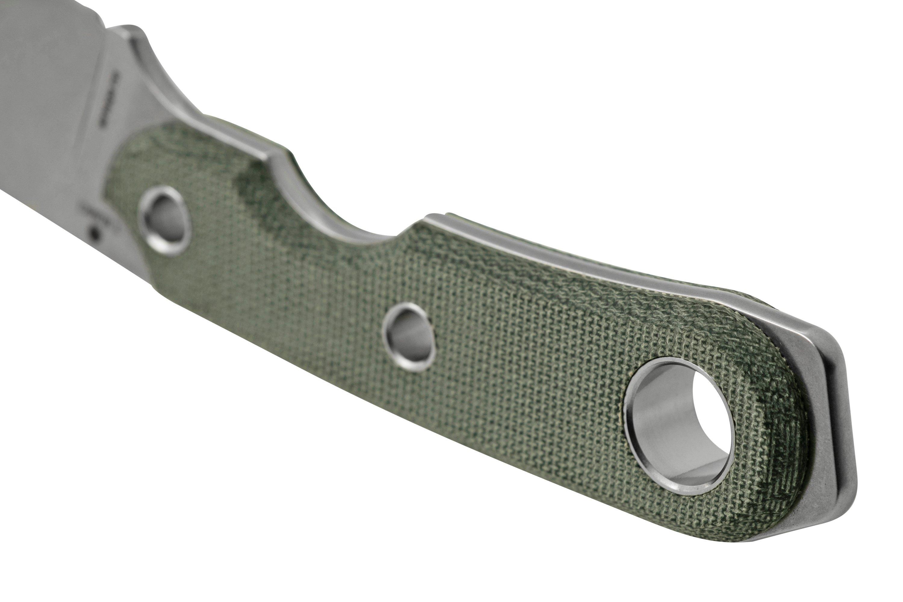 Viper Basic 3 VT4036CB D2 Spear Point Stonewashed, Black Canvas Micarta ...