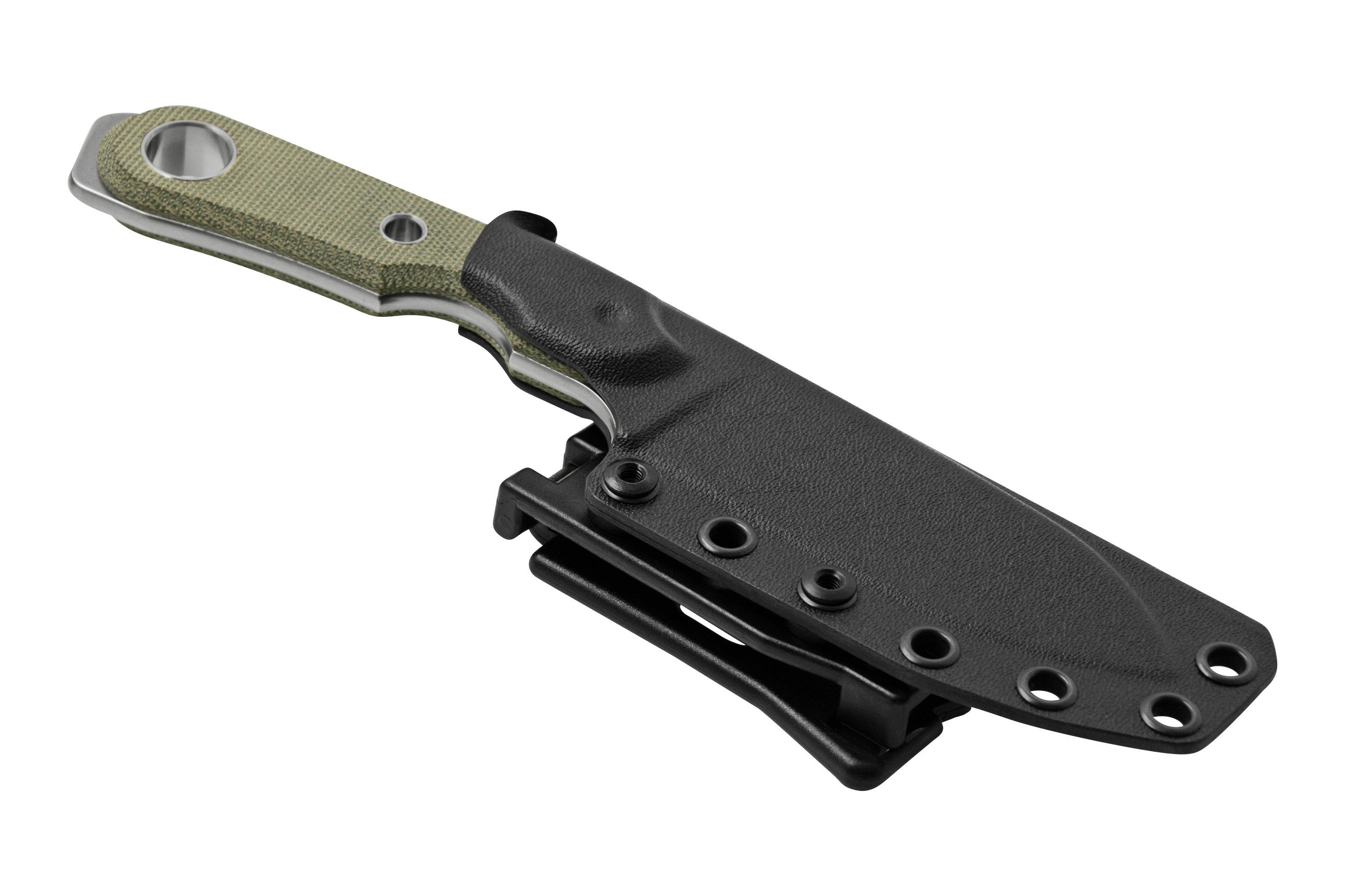 Viper Basic 3 VT4036CG D2 Spear Point Stonewashed, Green Canvas Micarta ...