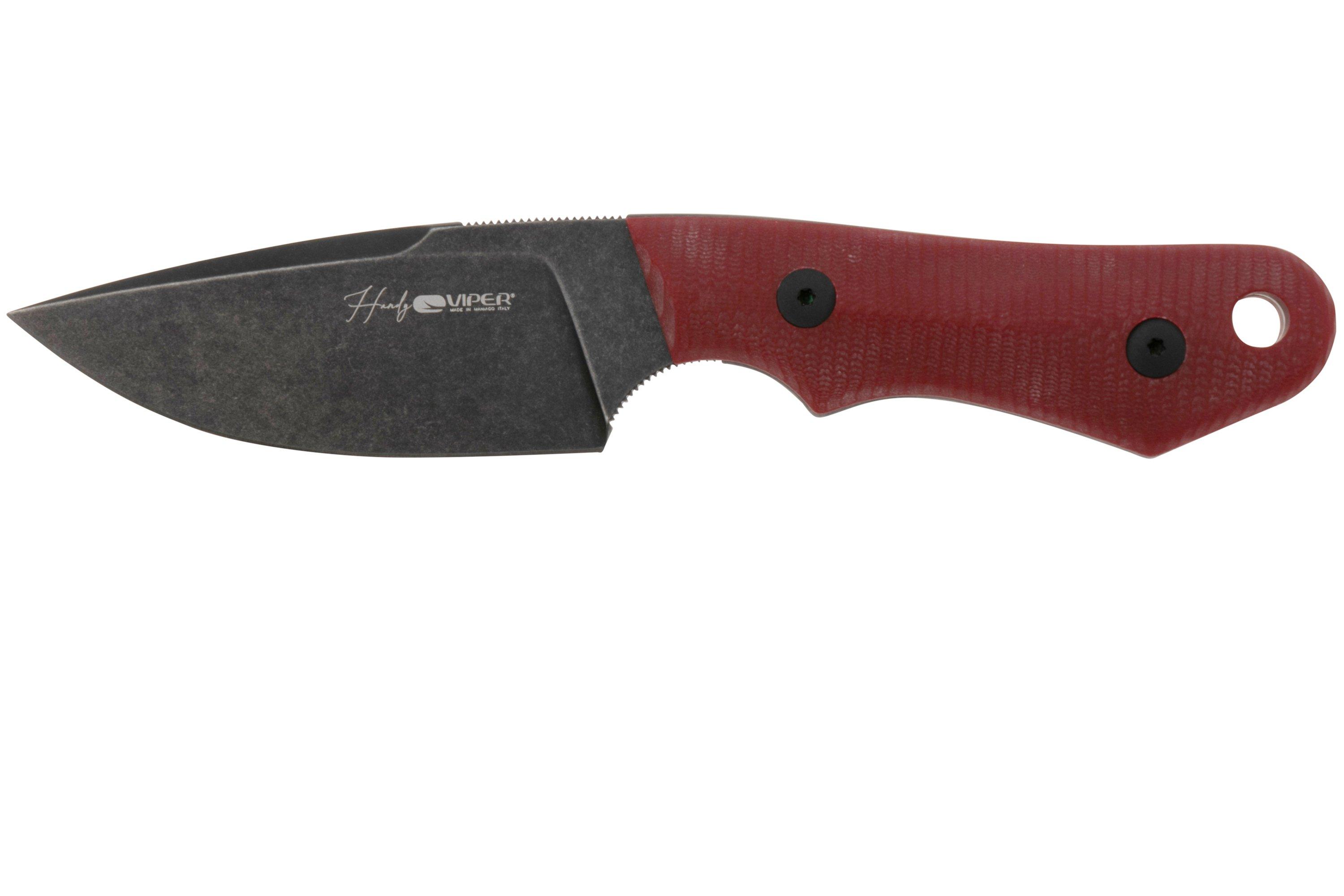 Viper Handy VT4042GR Blackwashed Red G10, fixed knife | Advantageously ...