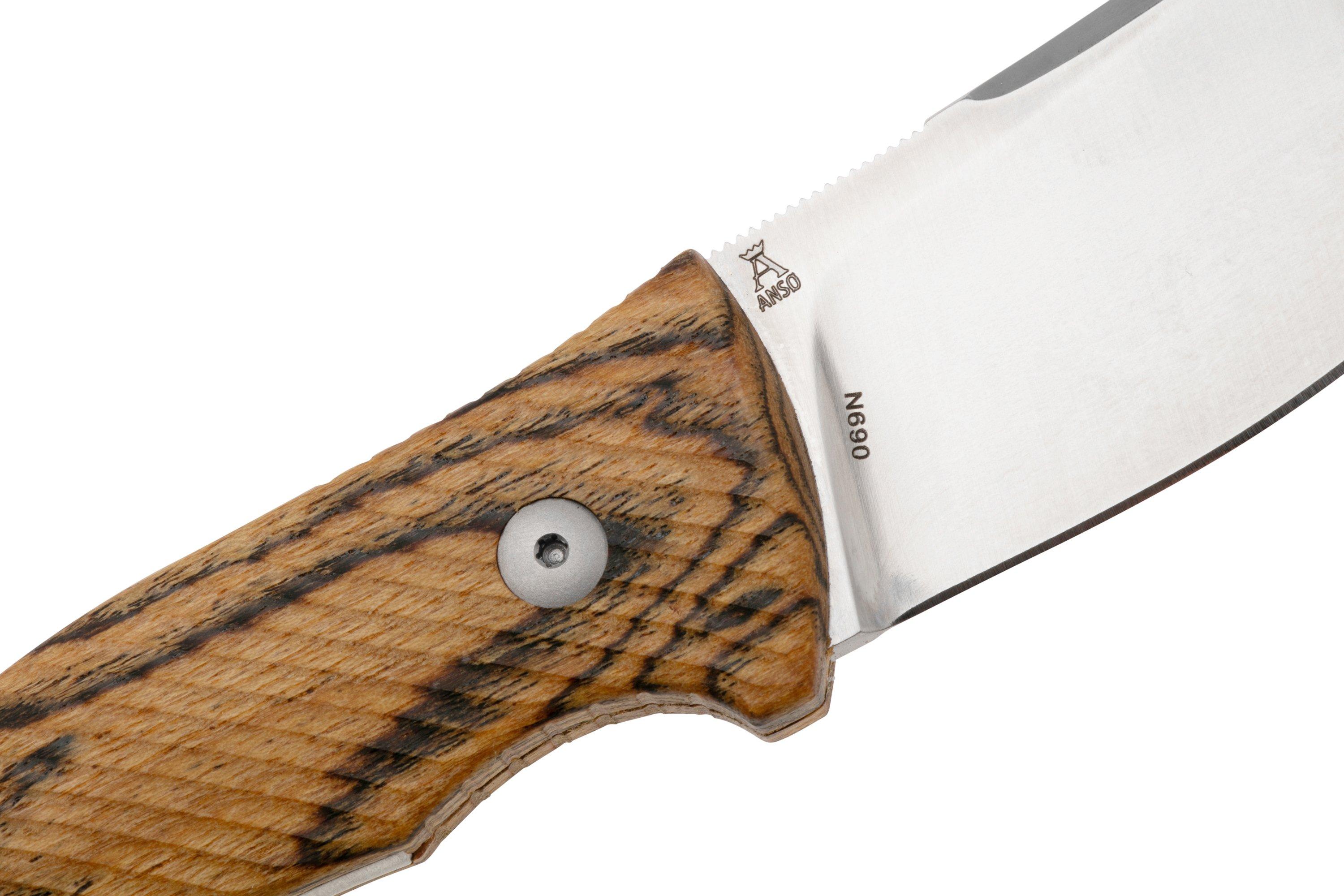 Viper Nordlys VT4046BC Satin, Bocote Wood, feststehendes Messer, Jens ...
