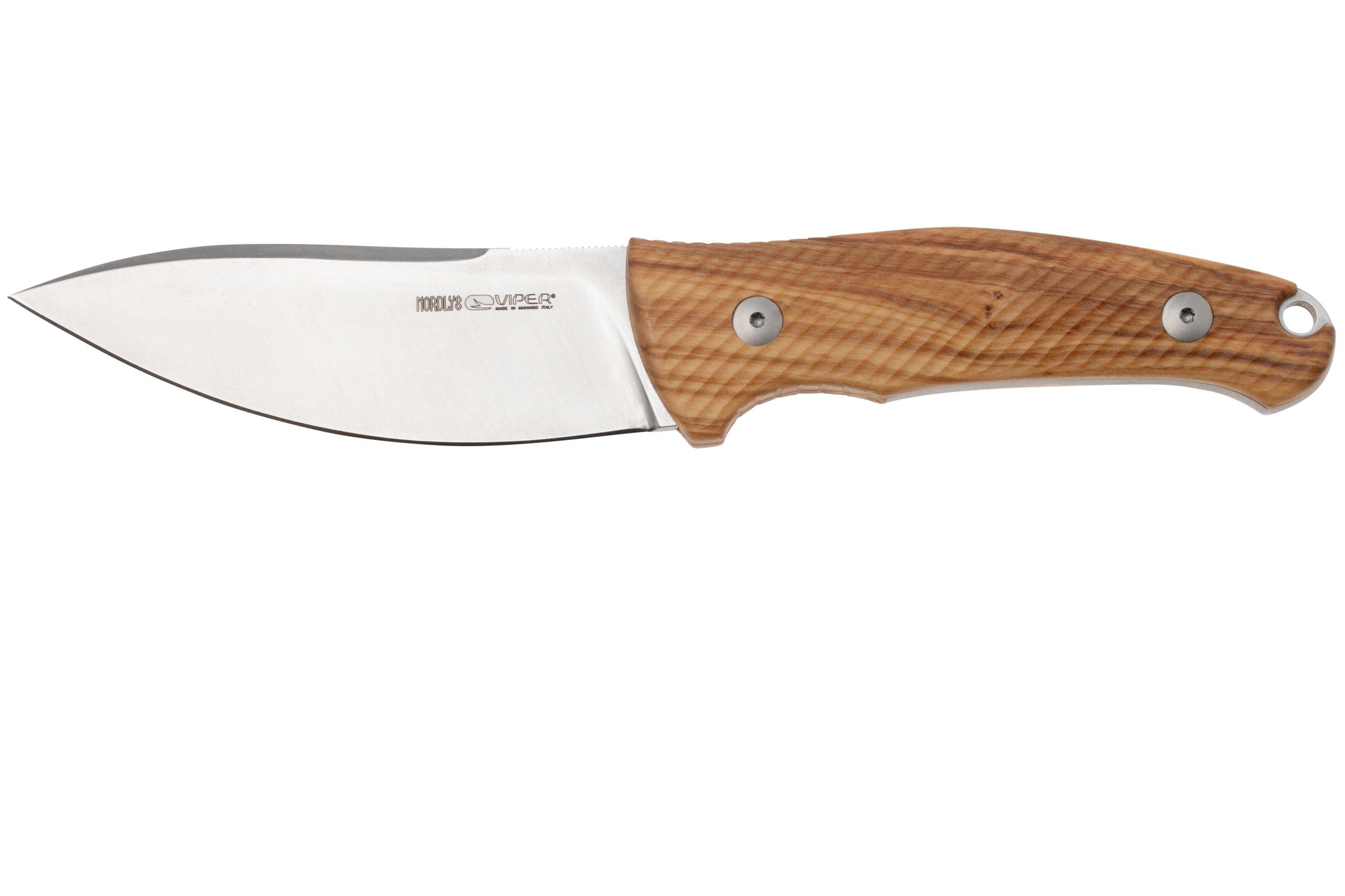 Viper Nordlys VT4046UL Satin, Olive Wood, feststehendes Messer, Jens ...