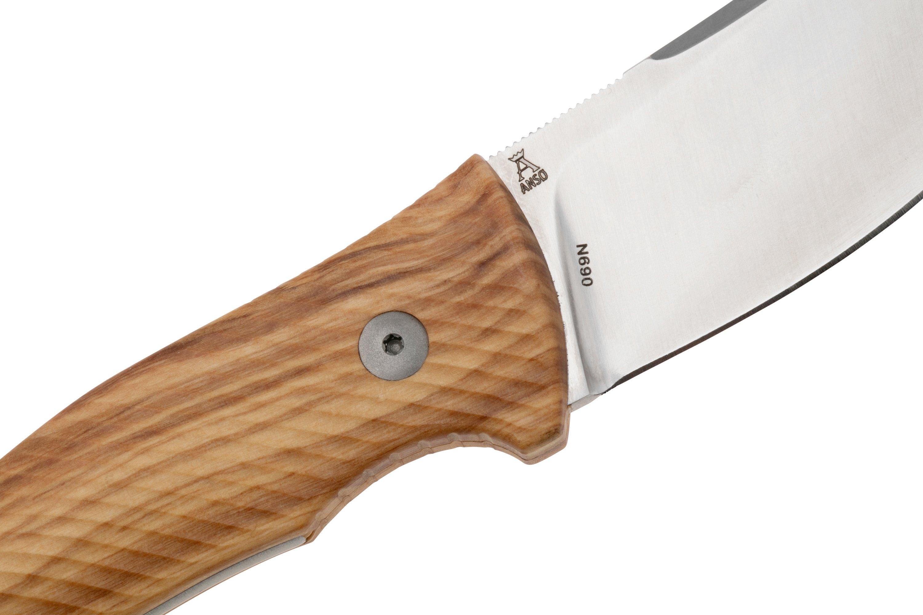 Viper Nordlys VT4046UL Satin, Olive Wood, feststehendes Messer, Jens ...