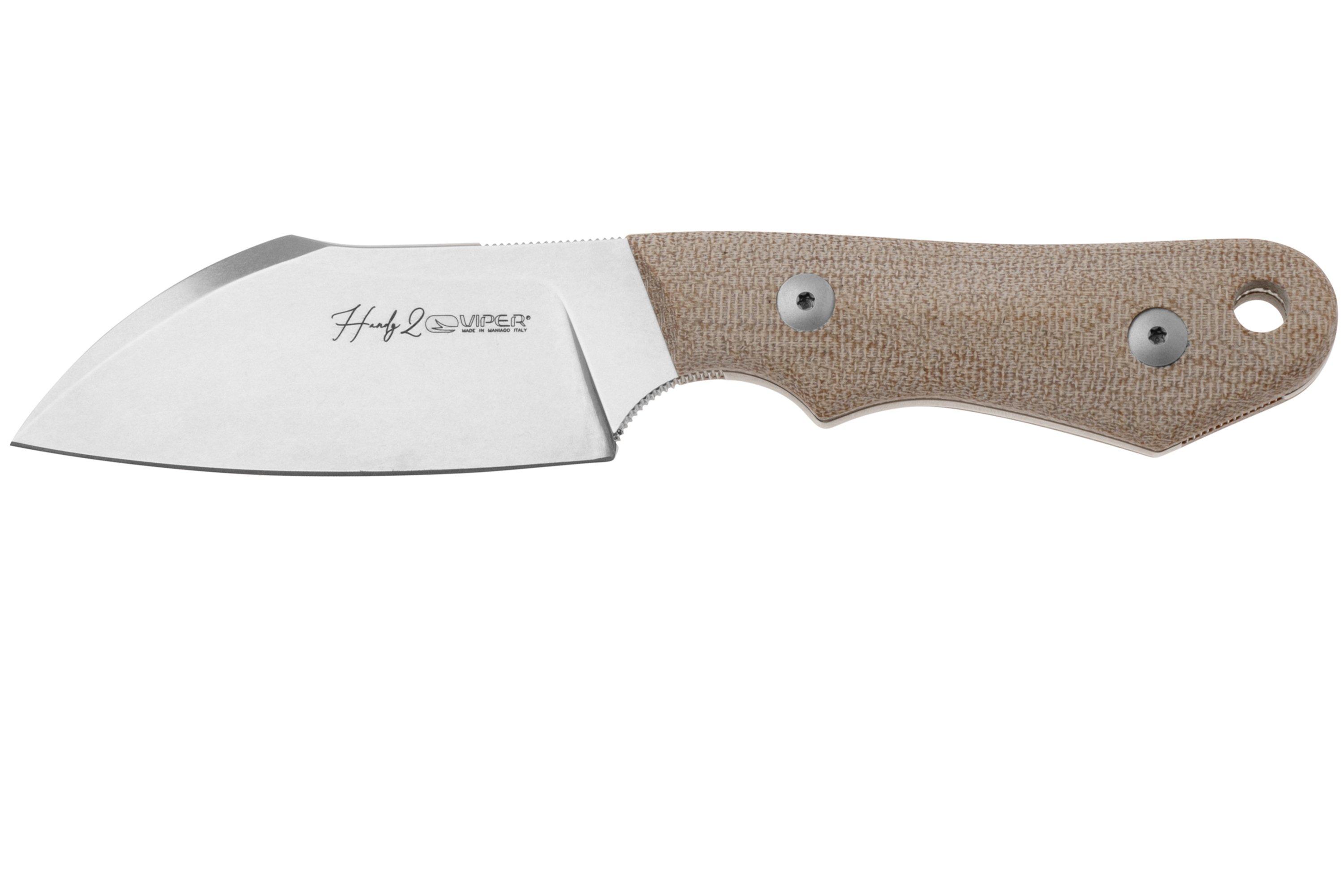 Viper Handy 2 VT4050CN Natural Canvas Micarta, fixed knife ...