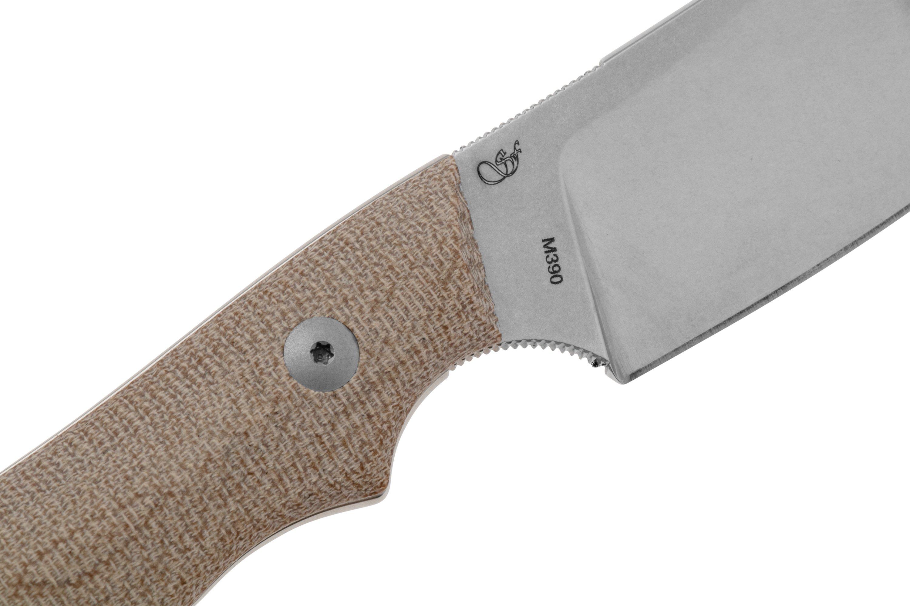Viper Handy 2 VT4050CN Natural Canvas Micarta, fixed knife ...