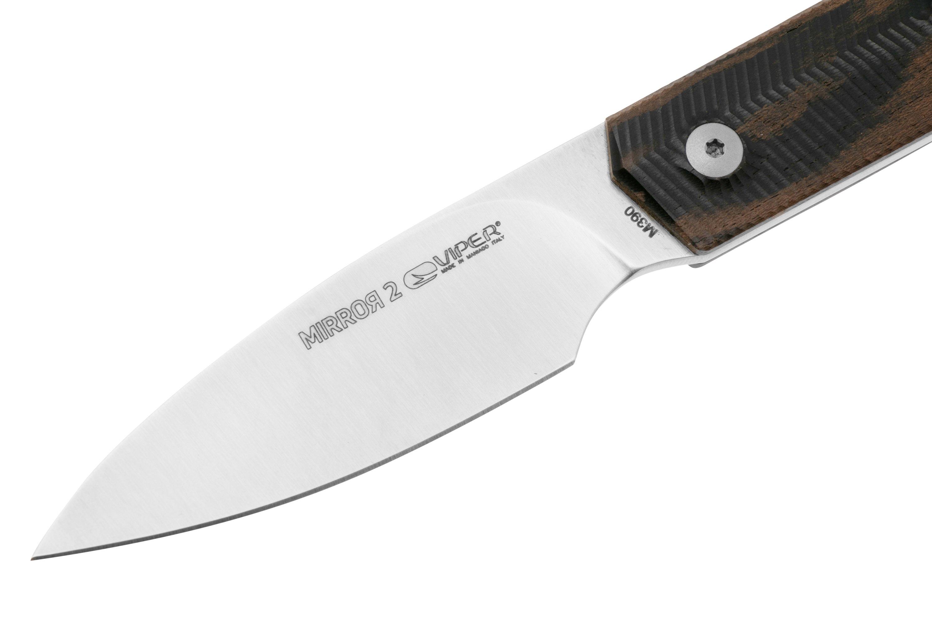 Viper Mirror 2 VT4062ZI Böhler M390, Zircote Wood, faca fixa | Compras ...