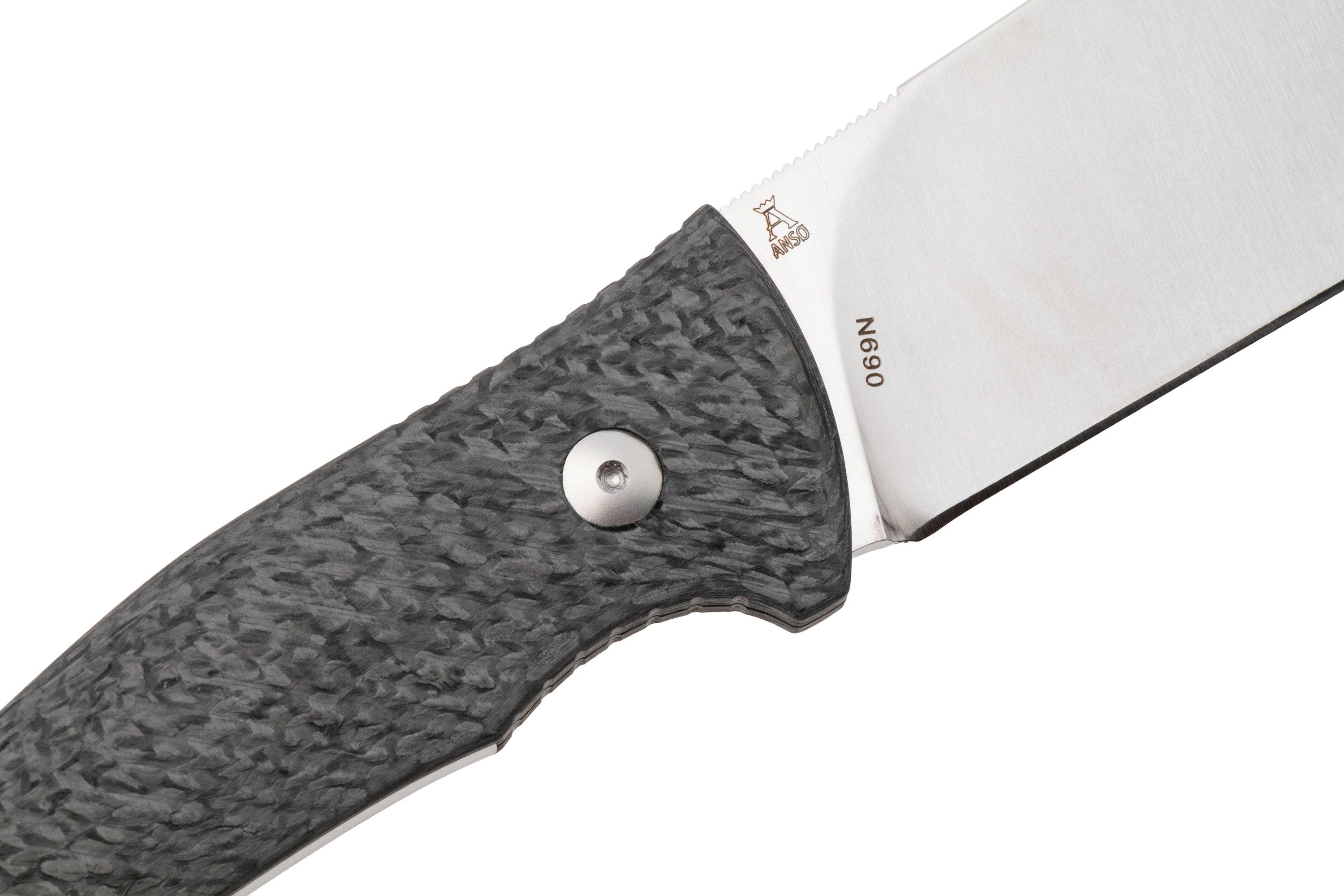 Viper Trail VT4068FC Satin N690, Carbon Fiber, fixed knife, Jens Ansø ...