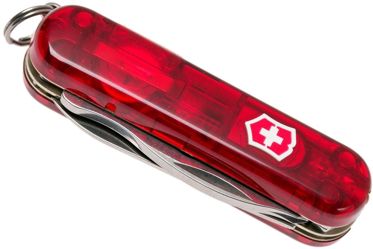 Victorinox Midnite Manager, Swiss pocket knife, transparant red ...