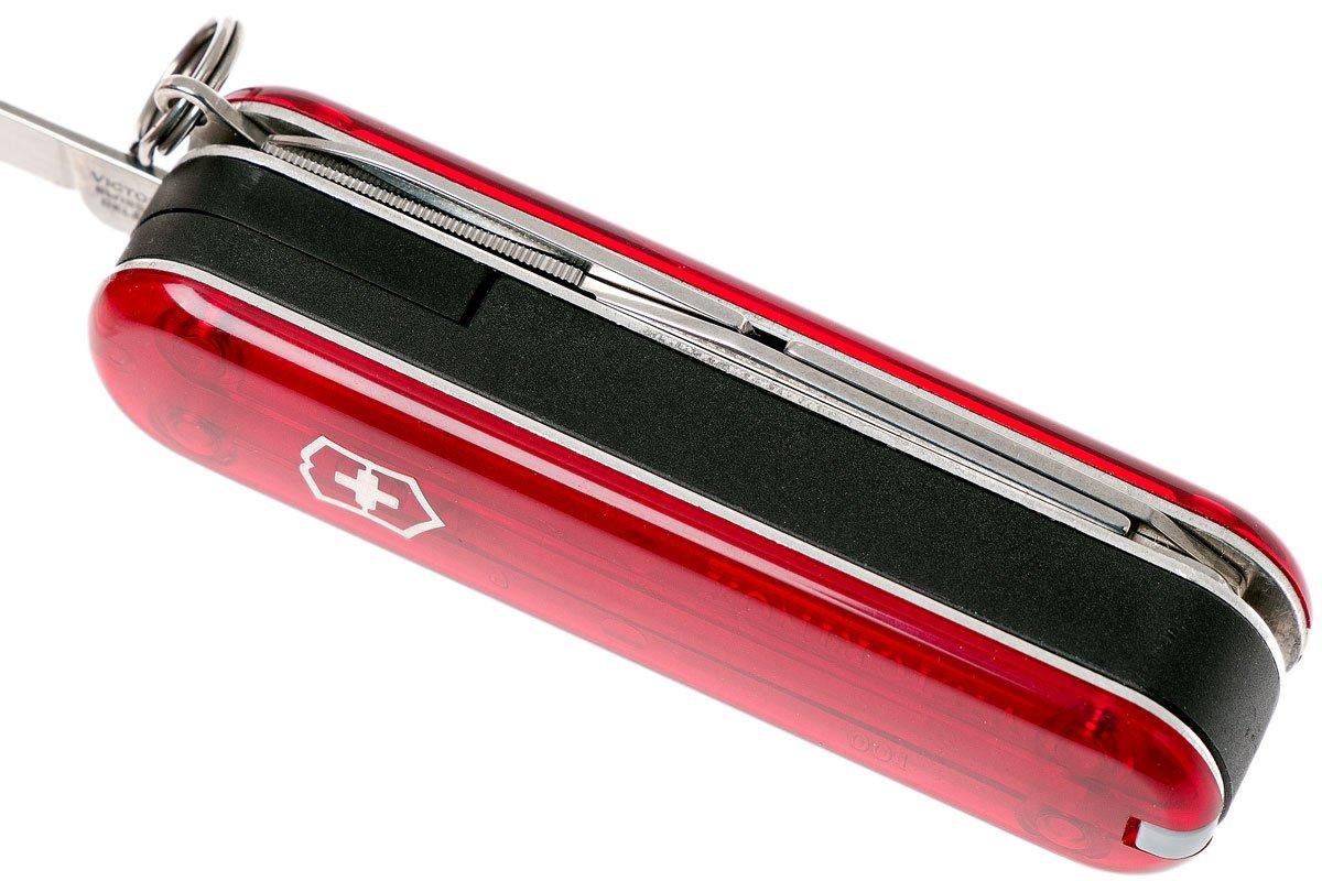 Victorinox Nail Clip 580, Swiss pocket knife, transparant red ...