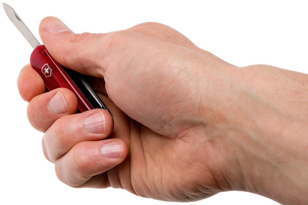 Victorinox Nail Clip 580, Swiss pocket knife, transparant red ...
