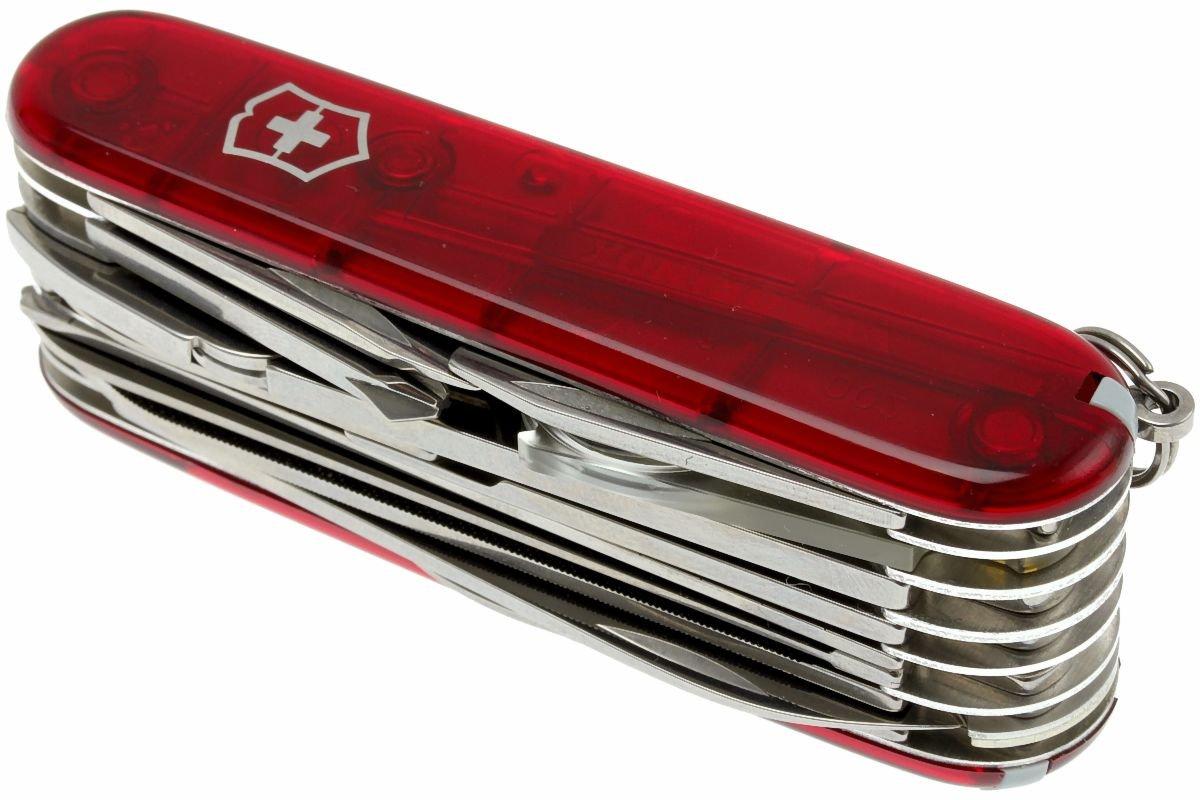 Victorinox Swisschamp (33) - red transparant | Advantageously shopping ...